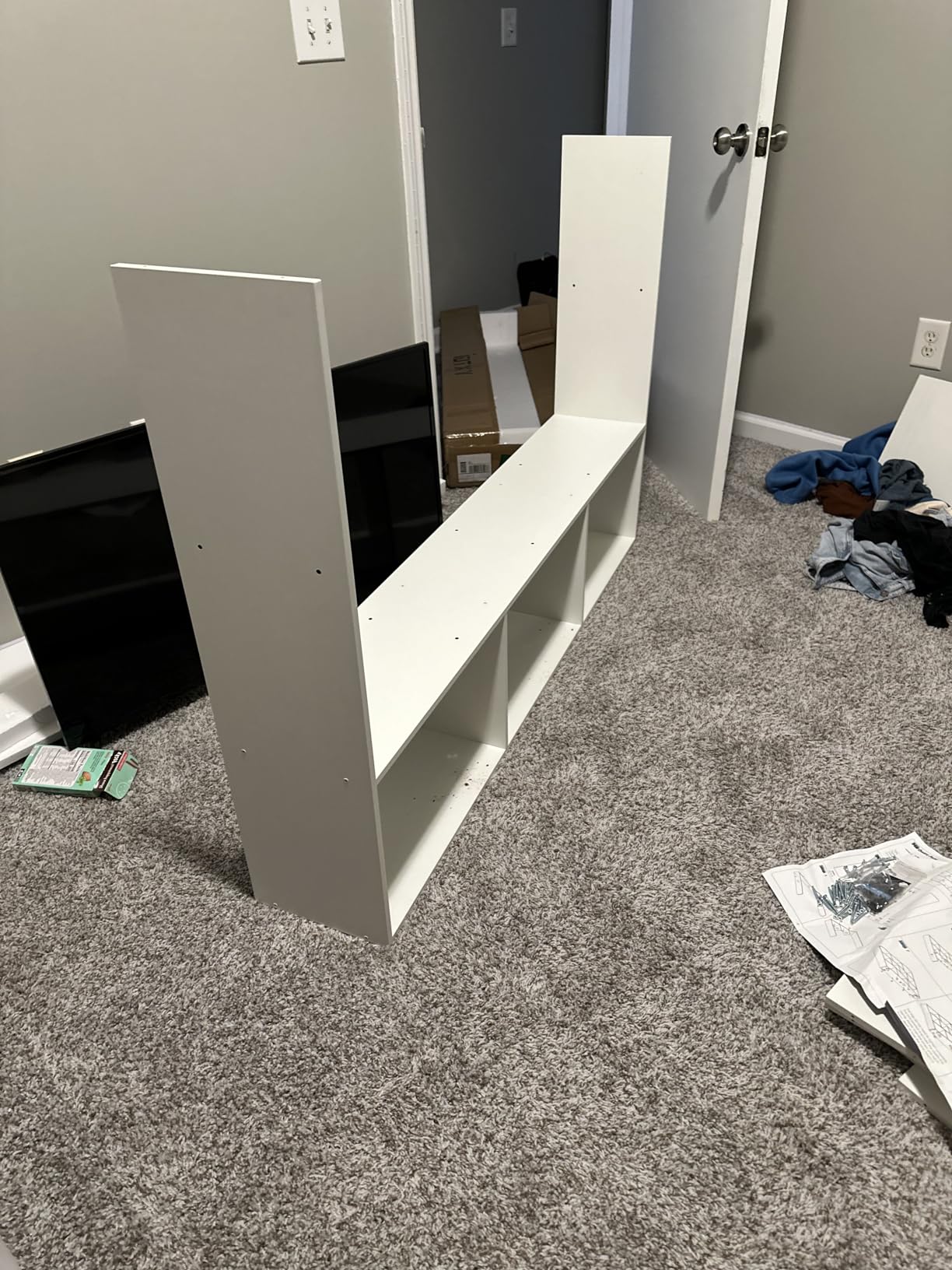 $11/mo - Finance IOTXY Open Shelf Low Bookcase - Wooden 3-Tier Floor ...