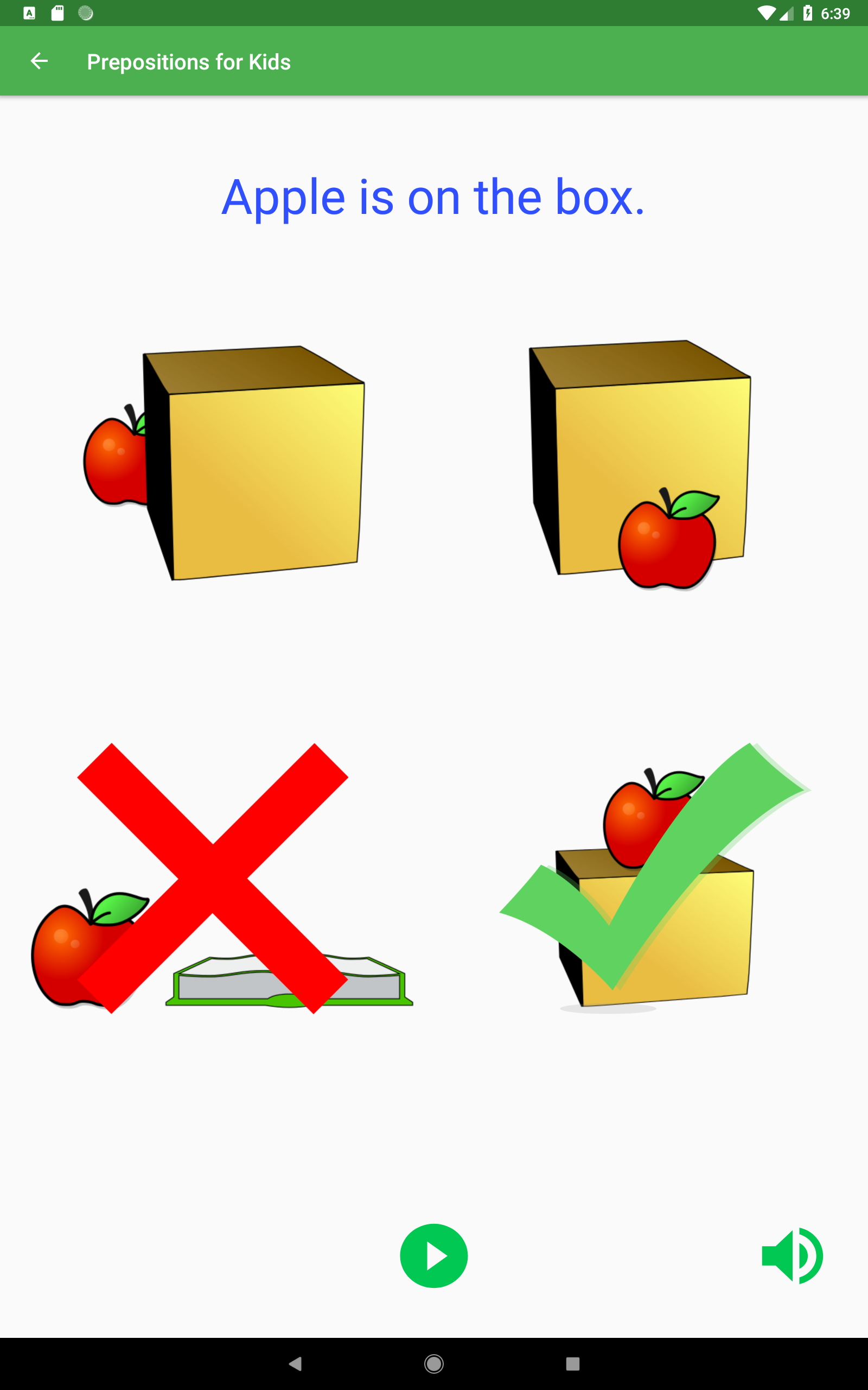 Prepositions for Kids - App on Amazon Appstore