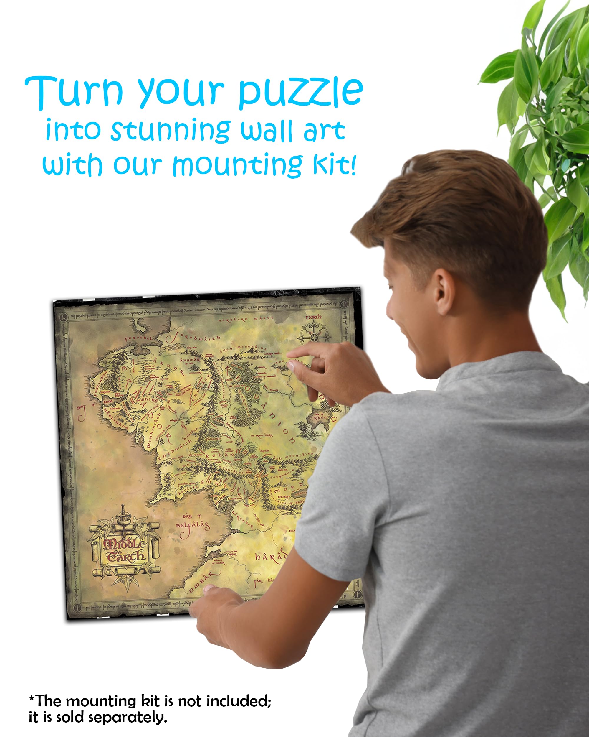 Snapklik.com : CRAFTHUB Lord Of The Rings Puzzle Middle Earth Map ...