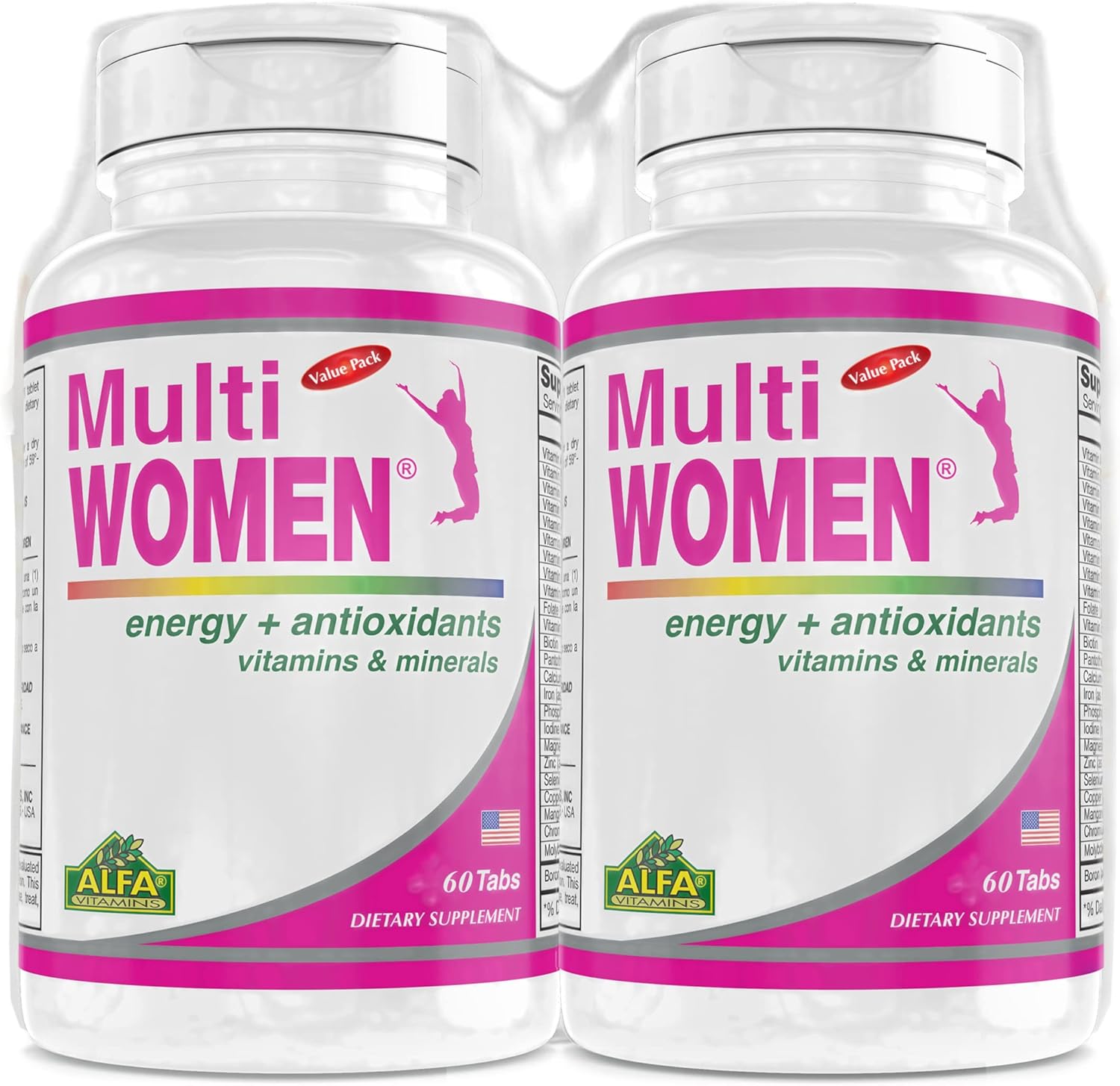 Amazon.com: ALFA VITAMINS Multi Women Vitaminas Suplemento dietético con vitaminas y minerales ...