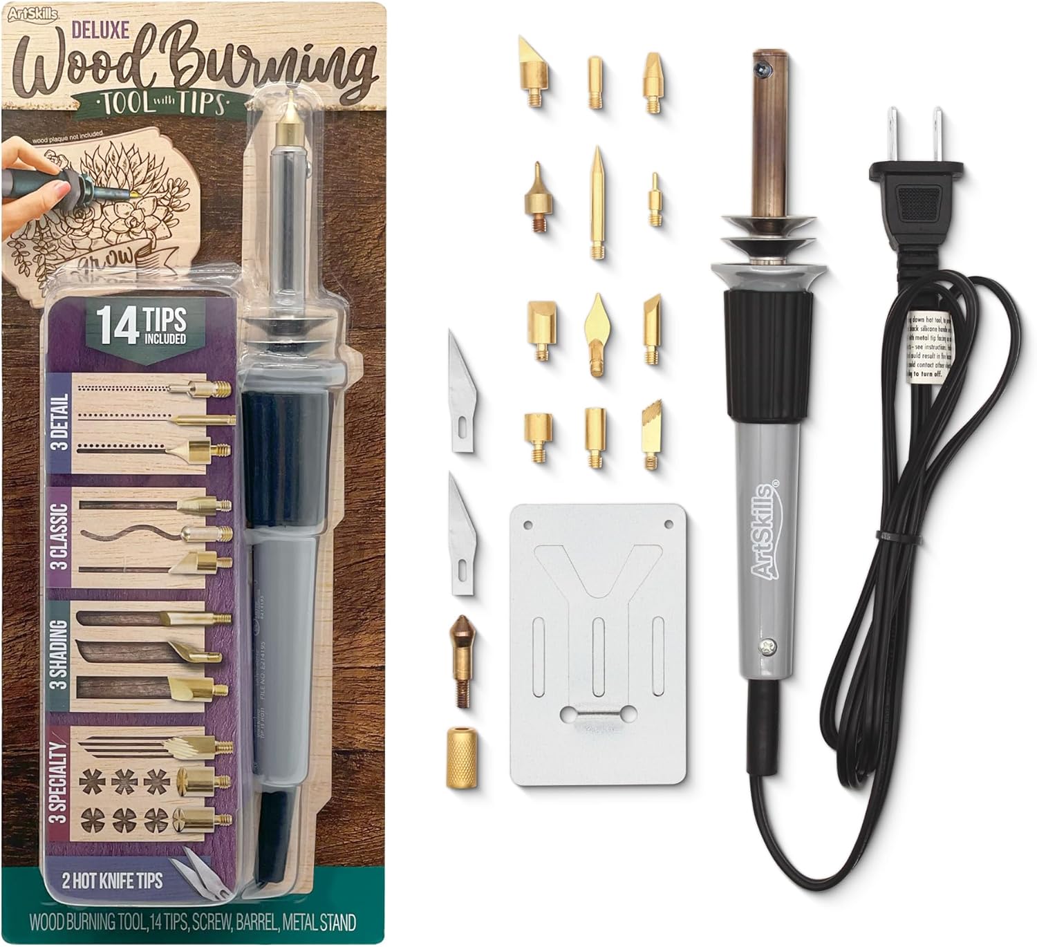 Amazon.com: ArtSkills Wood Burning Tool, Wood Burning Kit with Pen, 14 ...