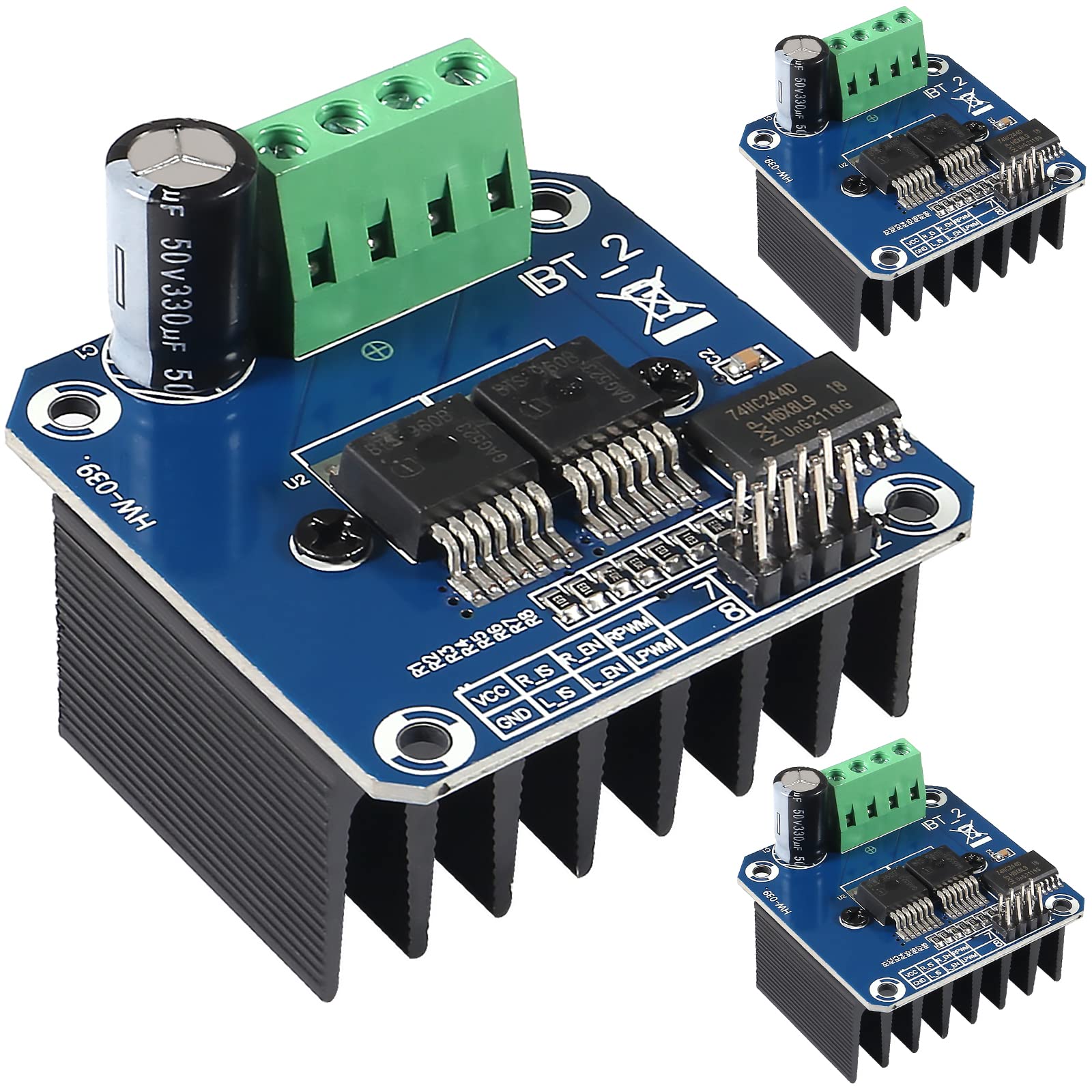 Amazon.com: Diitao 3PCS Driver Modules BTS7960 High Power Motor Driver ...
