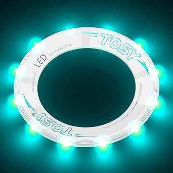 TOSY Flying Ring - 12 LEDs, Super Bright, Soft, Auto Light Up, Safe ...