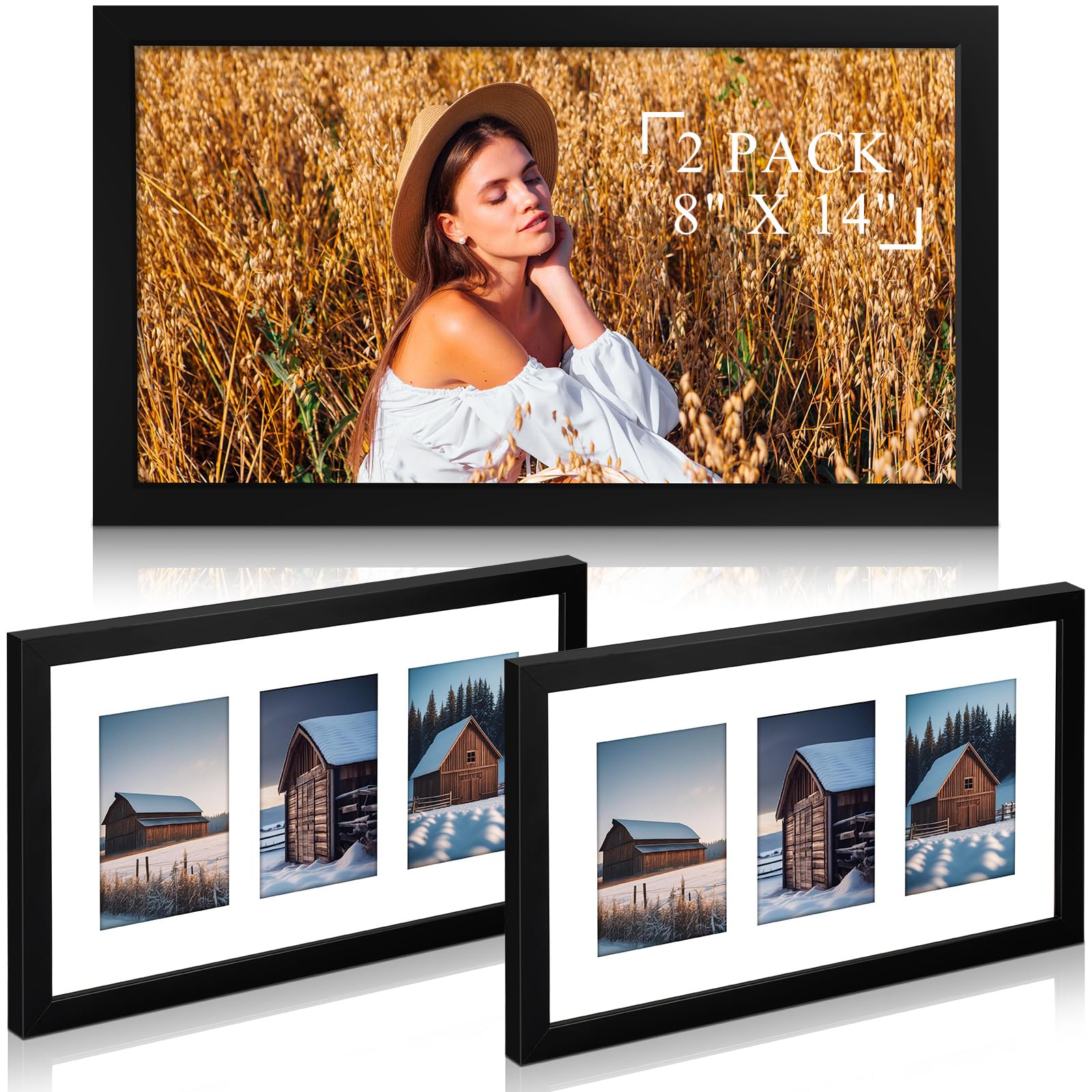 Amazon.com - Sintuff 2 Pack Three 4x6 Openings Collage Picture Frame ...