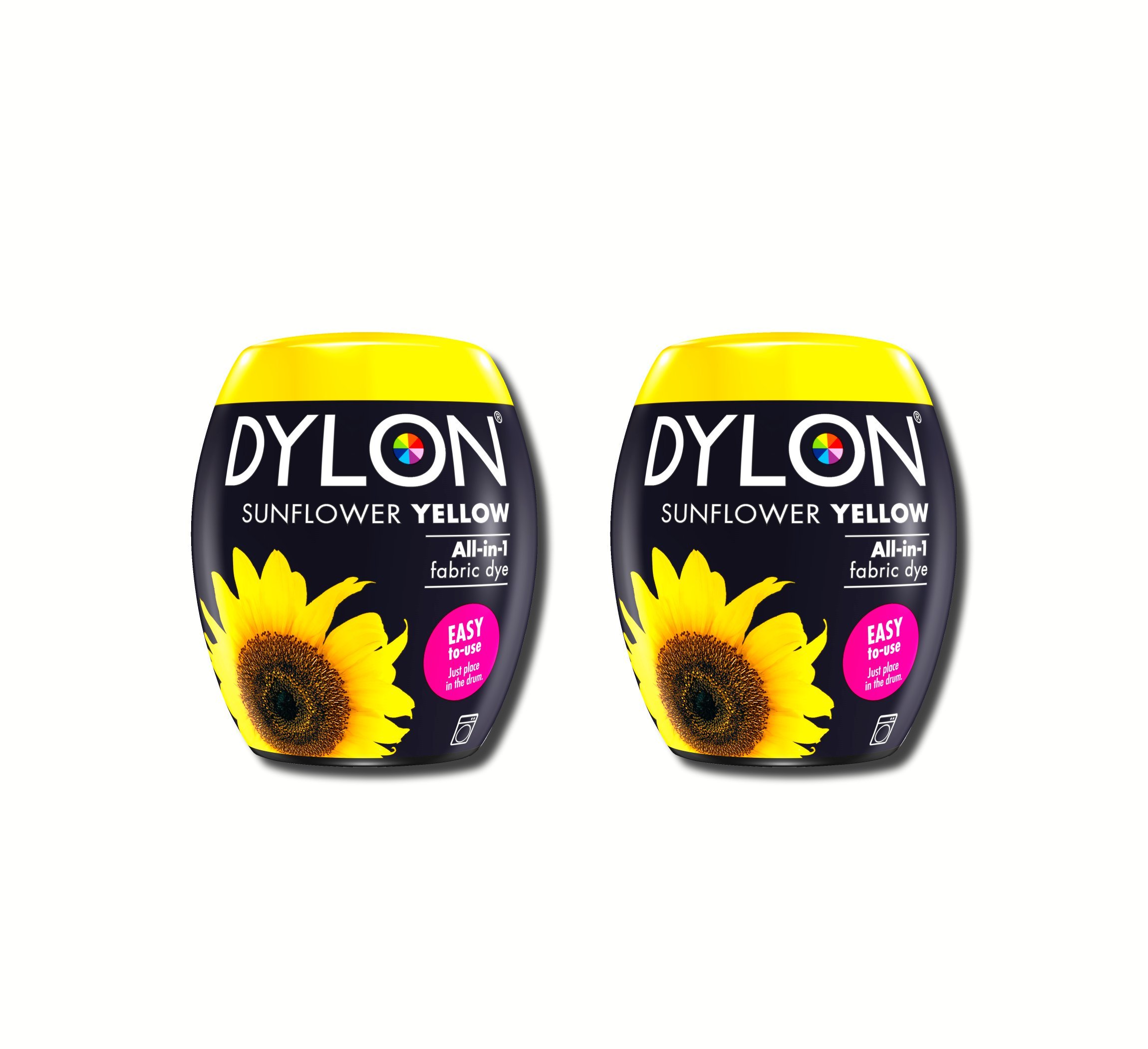 New Dylon 350g Sunflower Yellow Machine Dye Pod 2 Pack : Amazon.co.uk ...
