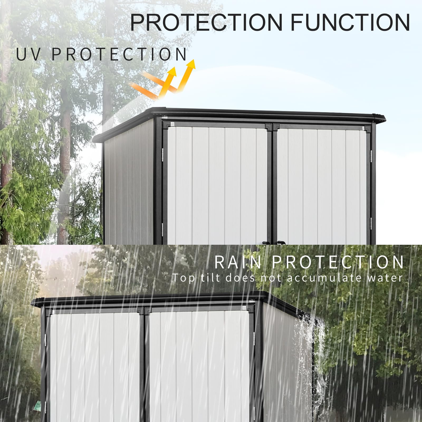 Snapklik.com : NicBex Sheds & Outdoor Storage Outdoor Shed 5x3FT ...