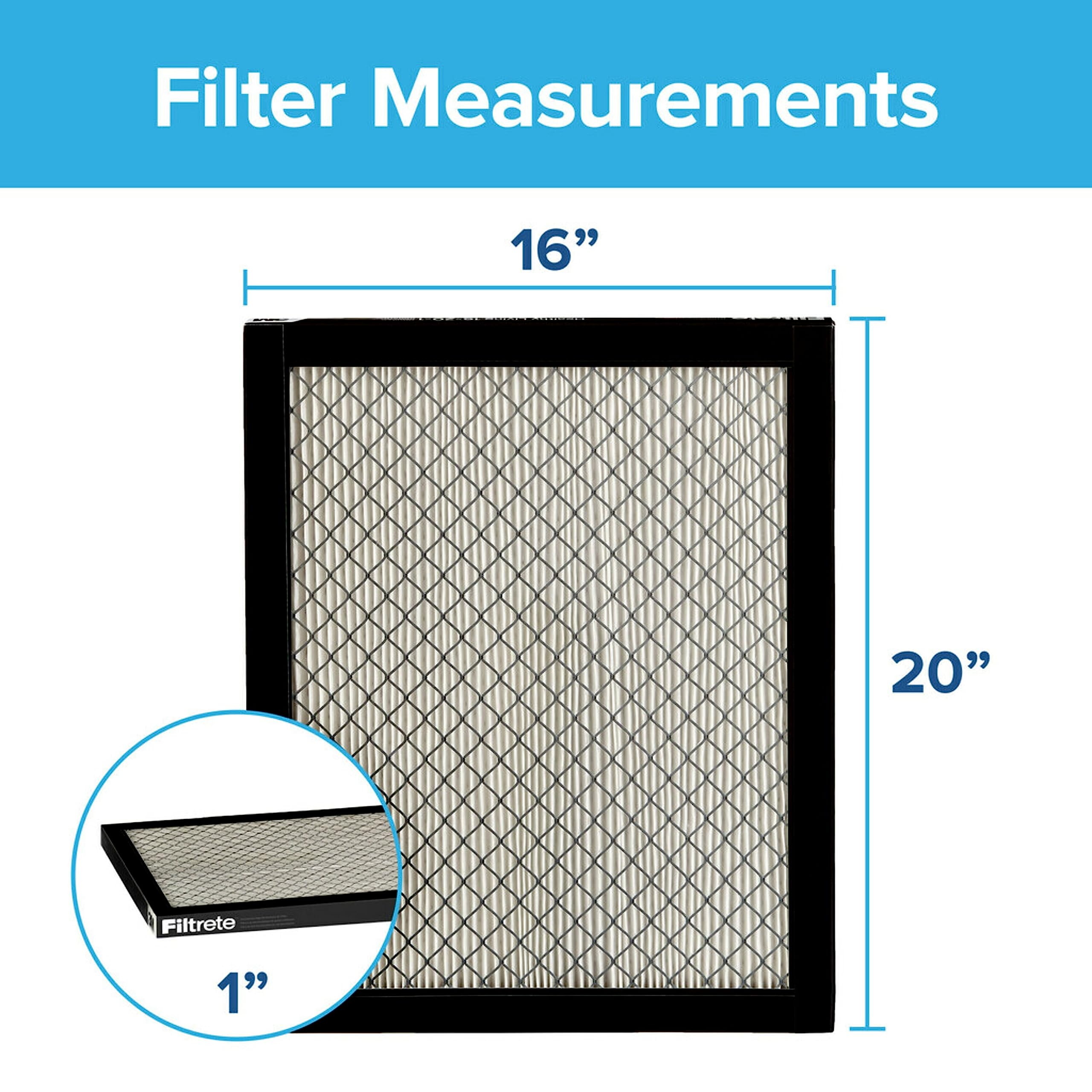 Snapklik.com : 16x20x1 Air Filter, MPR 2800, MERV 14, Healthy Living ...