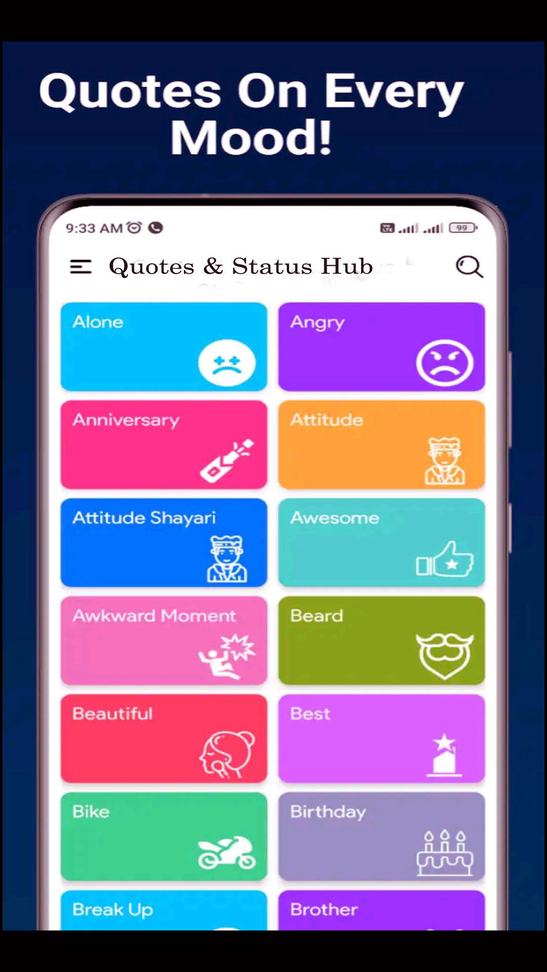 Quotes & Status Hub - App on the Amazon Appstore