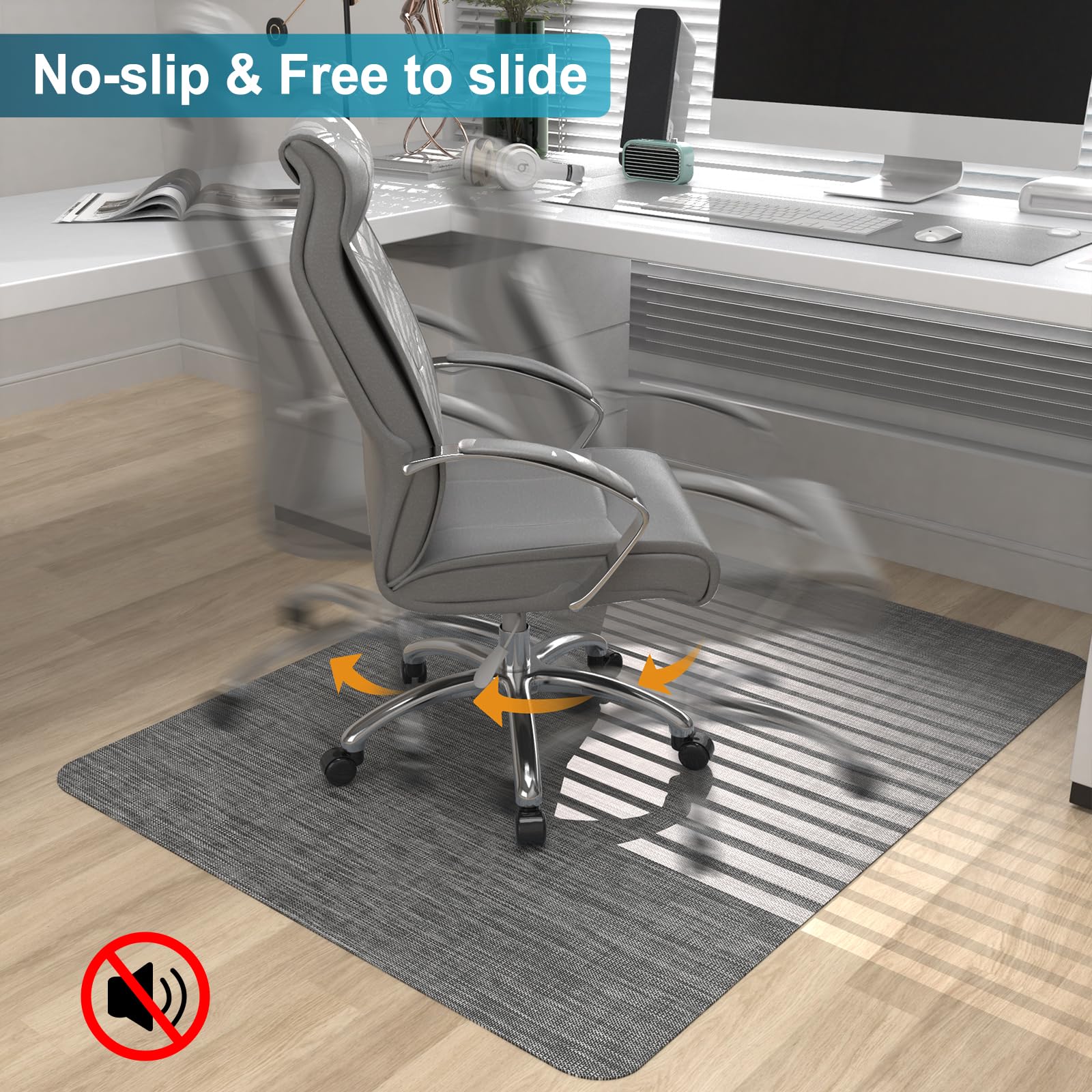 Placoot Heavy Duty Office Chair Mat for Hardwood Floor & Tile 36 inx48 ...