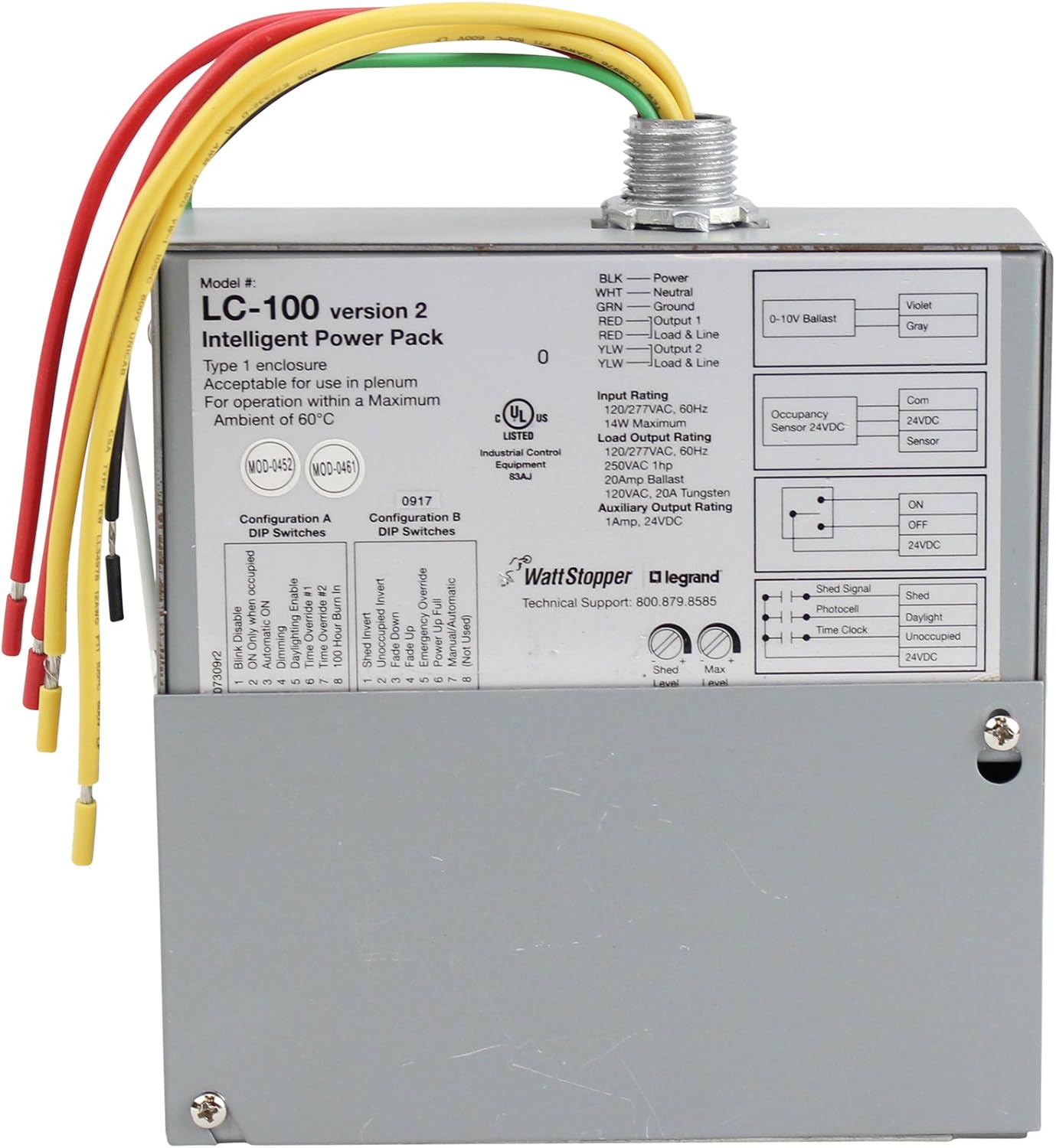 Amazon.com: Watt Stopper LC-100 Intelligent Power Pack, Plenum Rated ...