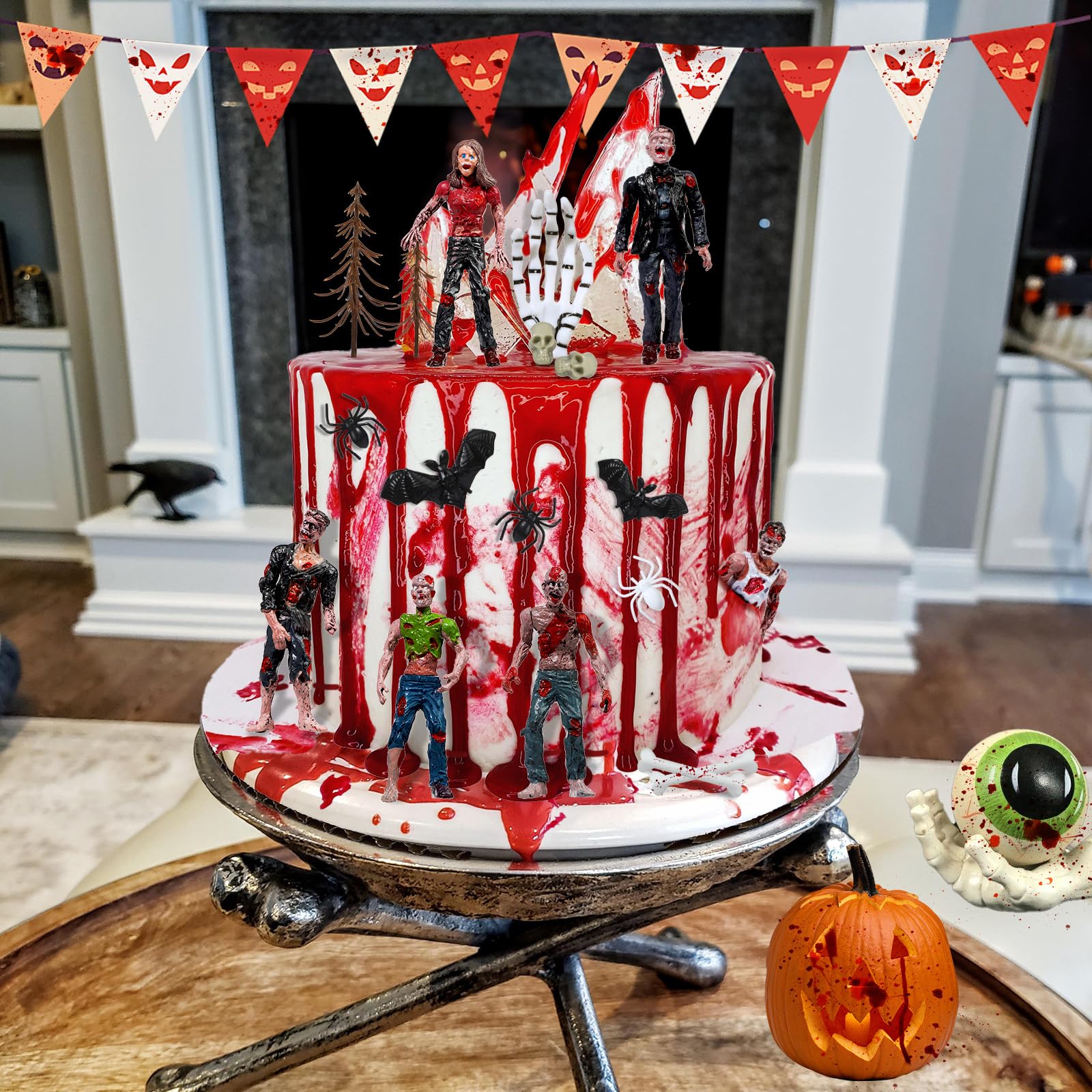 Zombie Birthday Cake Ideas Zombie Cake | Printable Template Tutorial