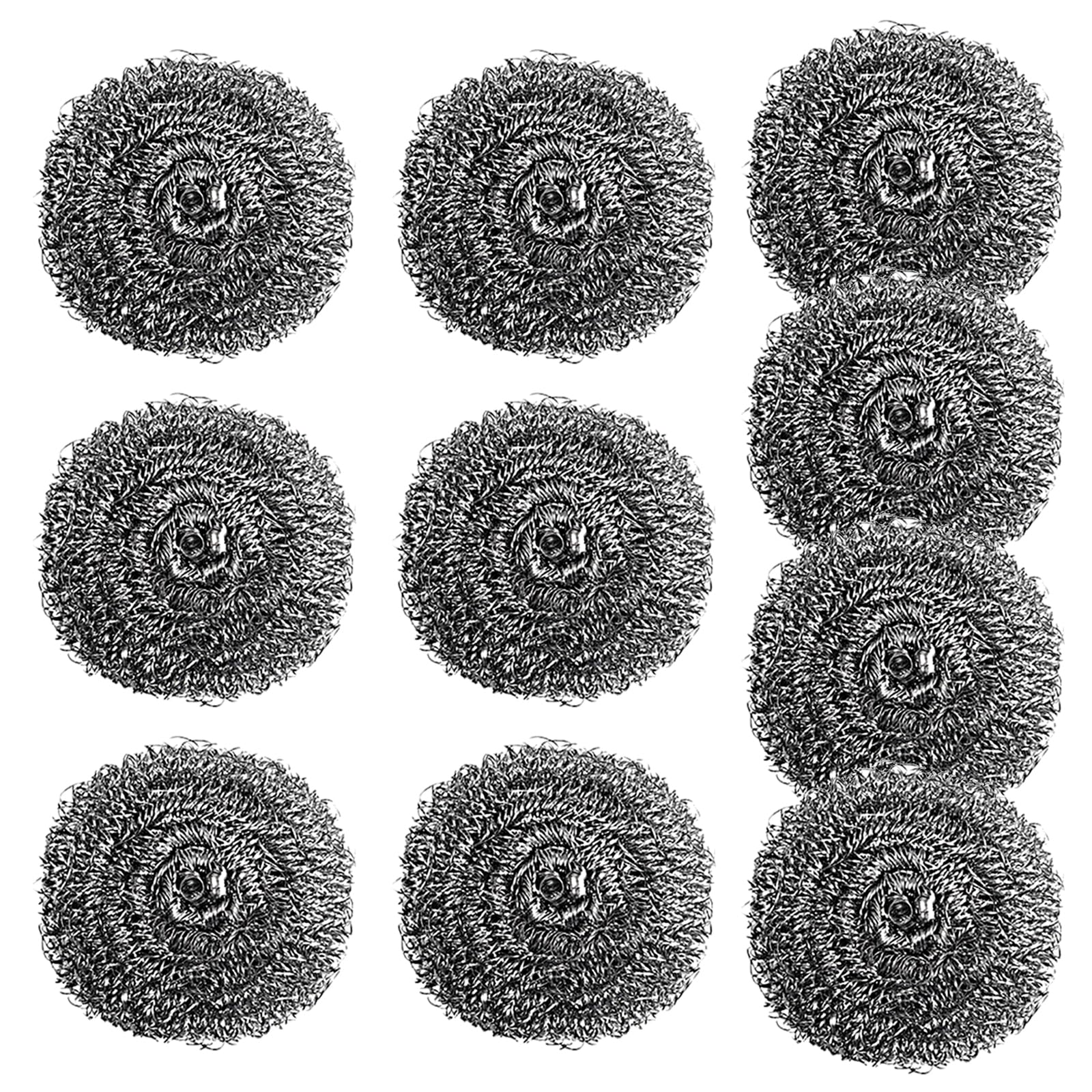 Amazon.com: Stainless Steel Scrubber Bulk Large Steel Wool Scrubber 12 ...