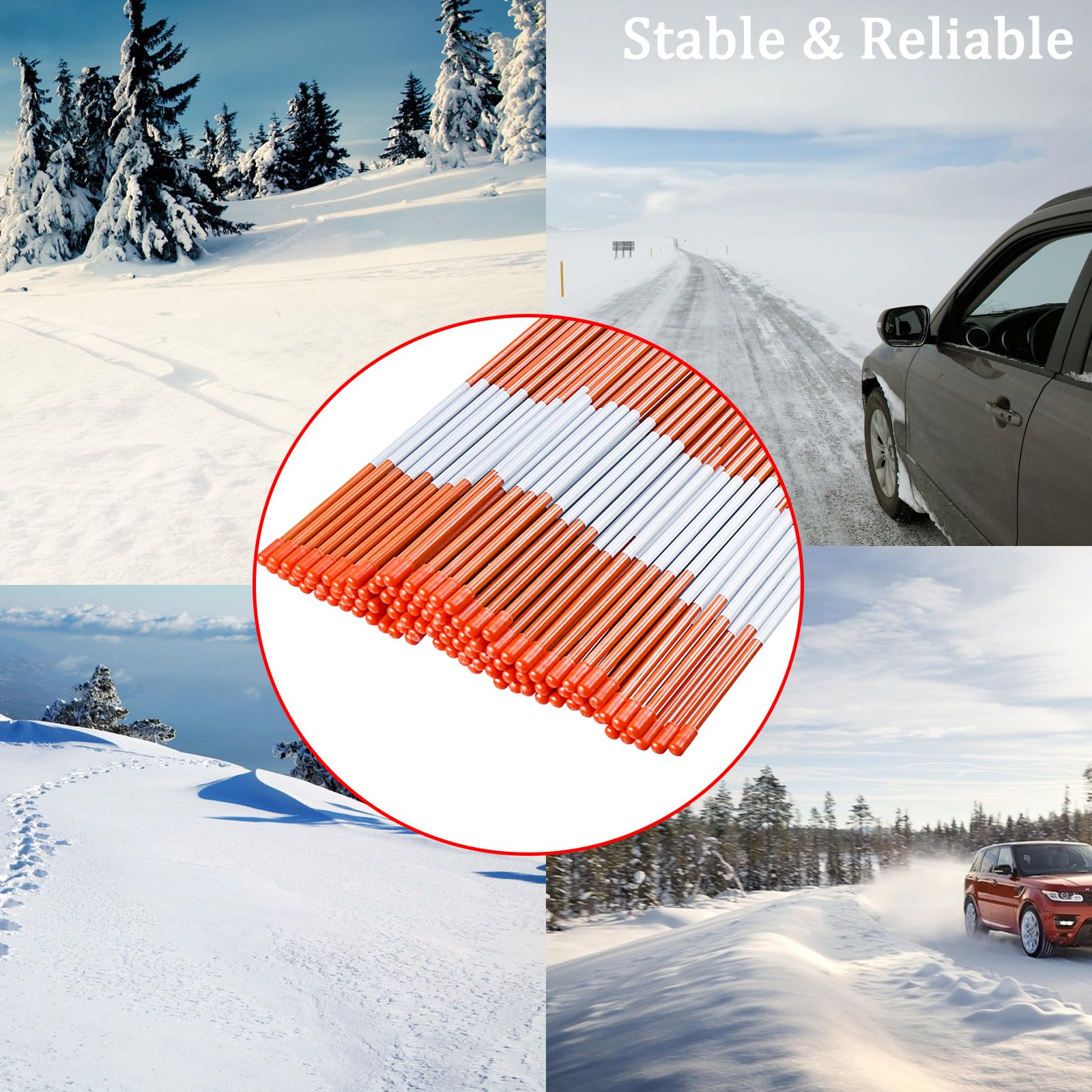 Snapklik.com : Sunnyglade 100 PCS 72 Inch Driveway Marker Set 1/4 Inch ...