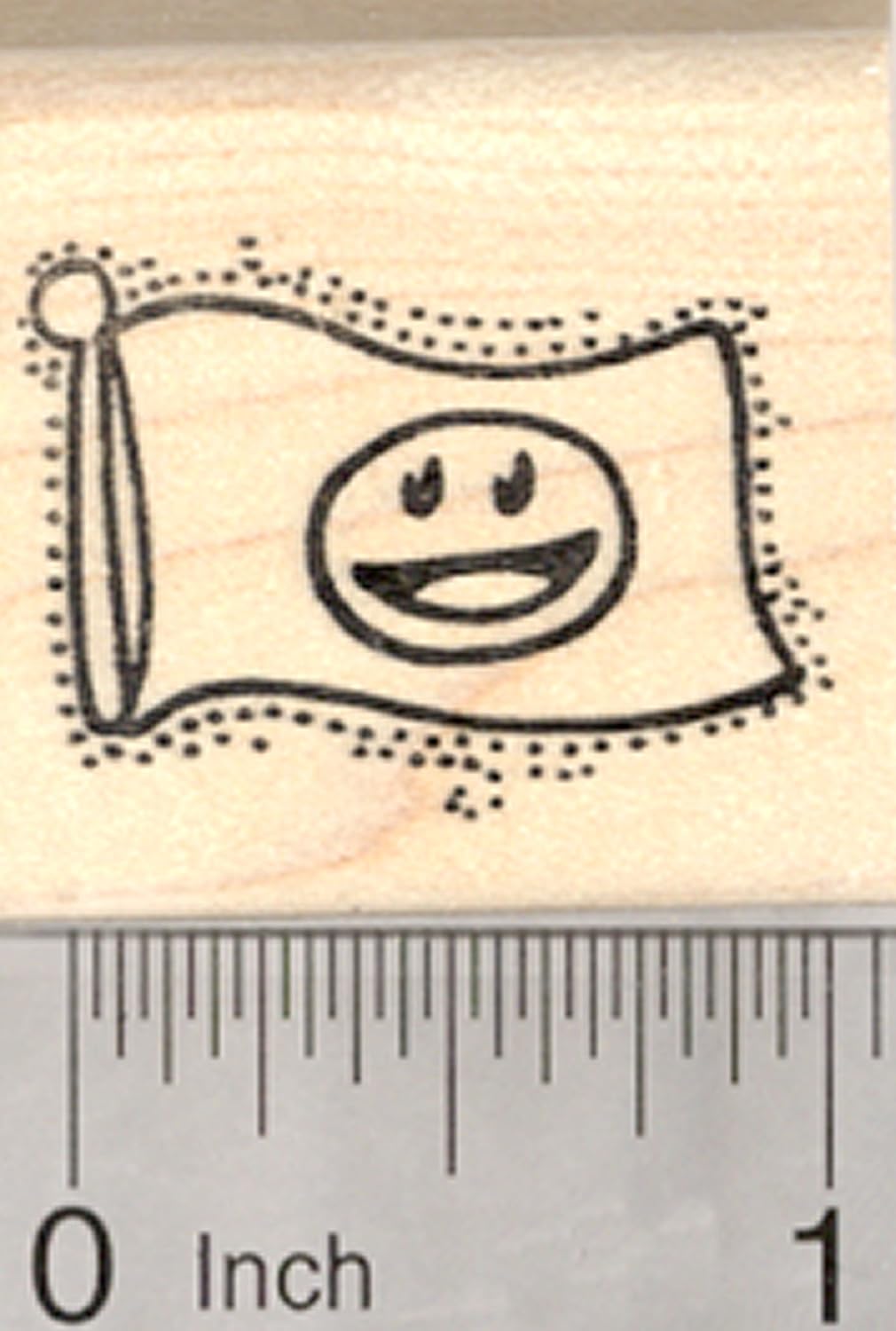 Amazon.com: Smiley Face Flag Rubber Stamp, Happy, Utopia : Toys & Games