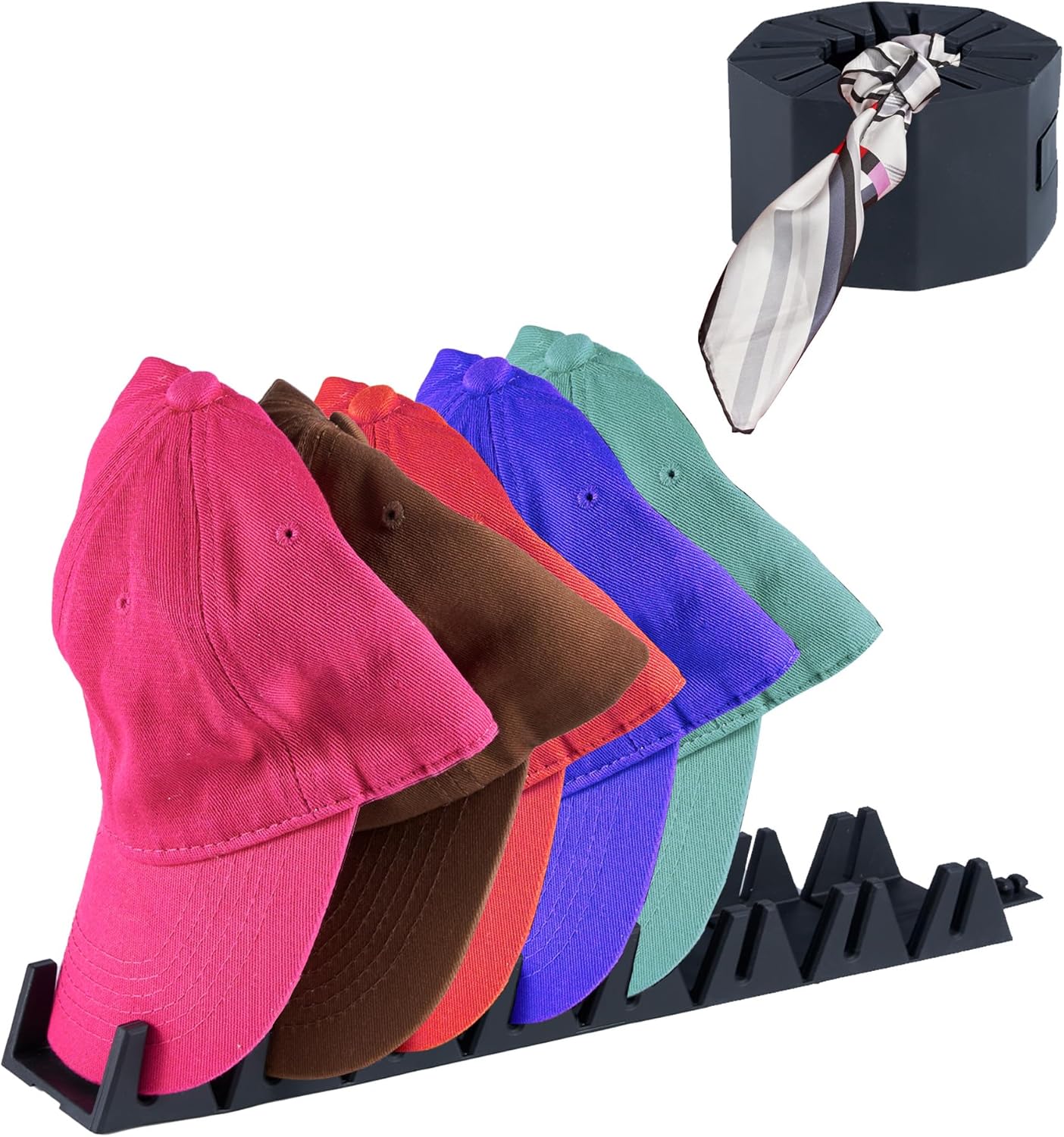 Amazon.com: Yofidra Hat Organizer for Baseball Caps, Foldable Silicone ...