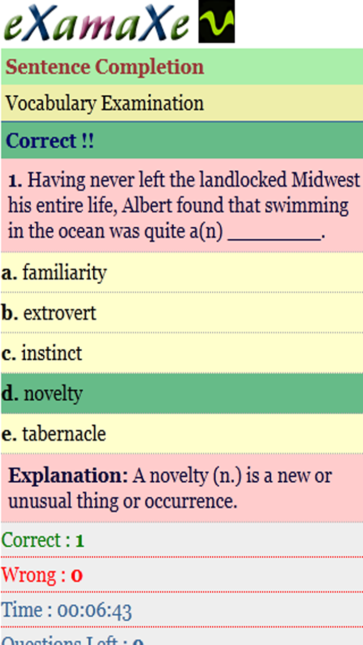 Sentence Completion - App on Amazon Appstore