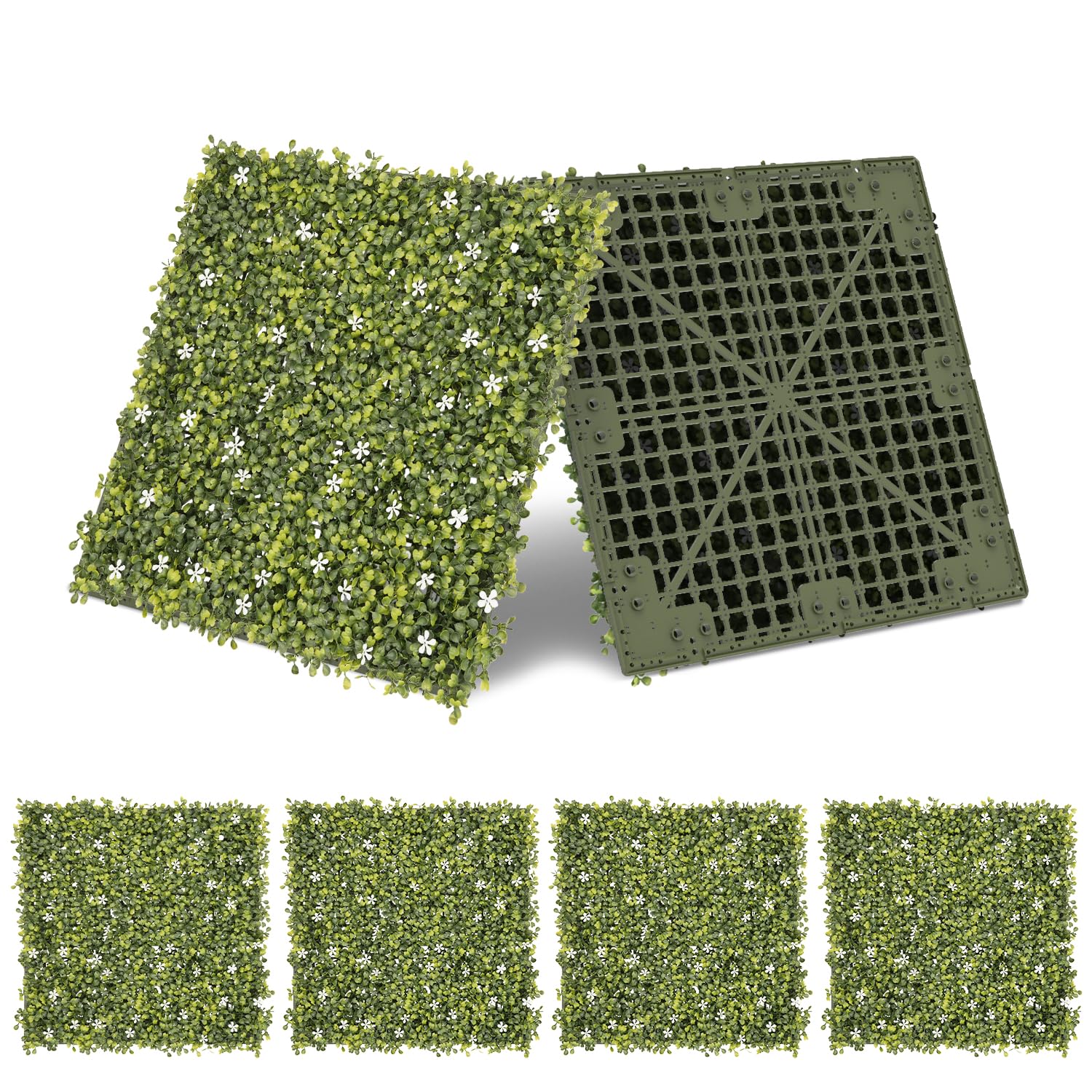 Amazon.com: INFRANGE 6 Pieces 18"x18" Artificial Plant Panels Faux ...