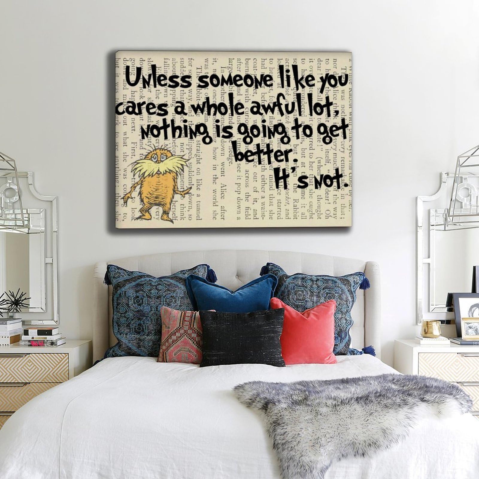 Items Similar To The Lorax Quote Dr Seuss Kids Room Inspirational Art