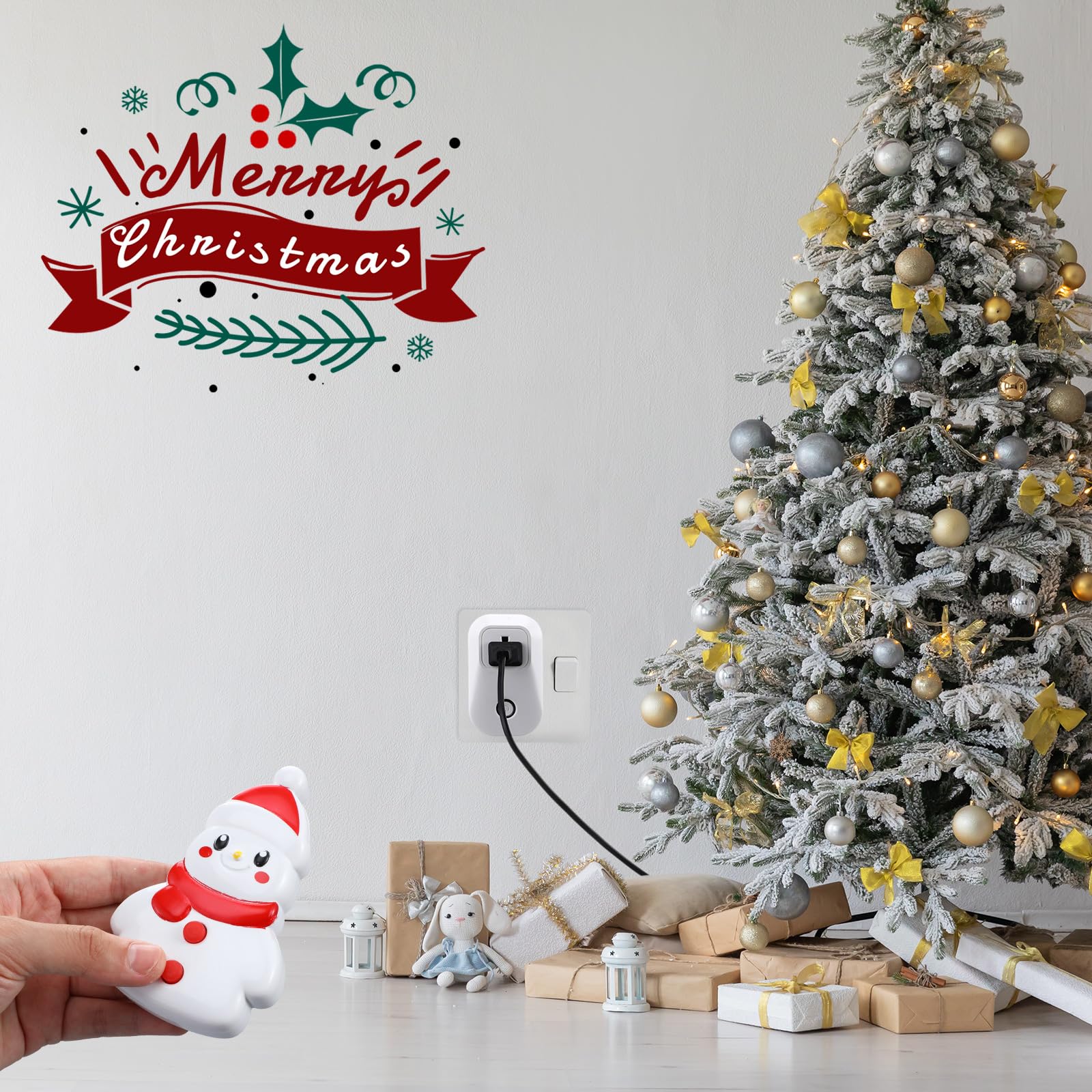 Snapklik.com : Snowman Remote Control Outlet, Christmas Snowman ...
