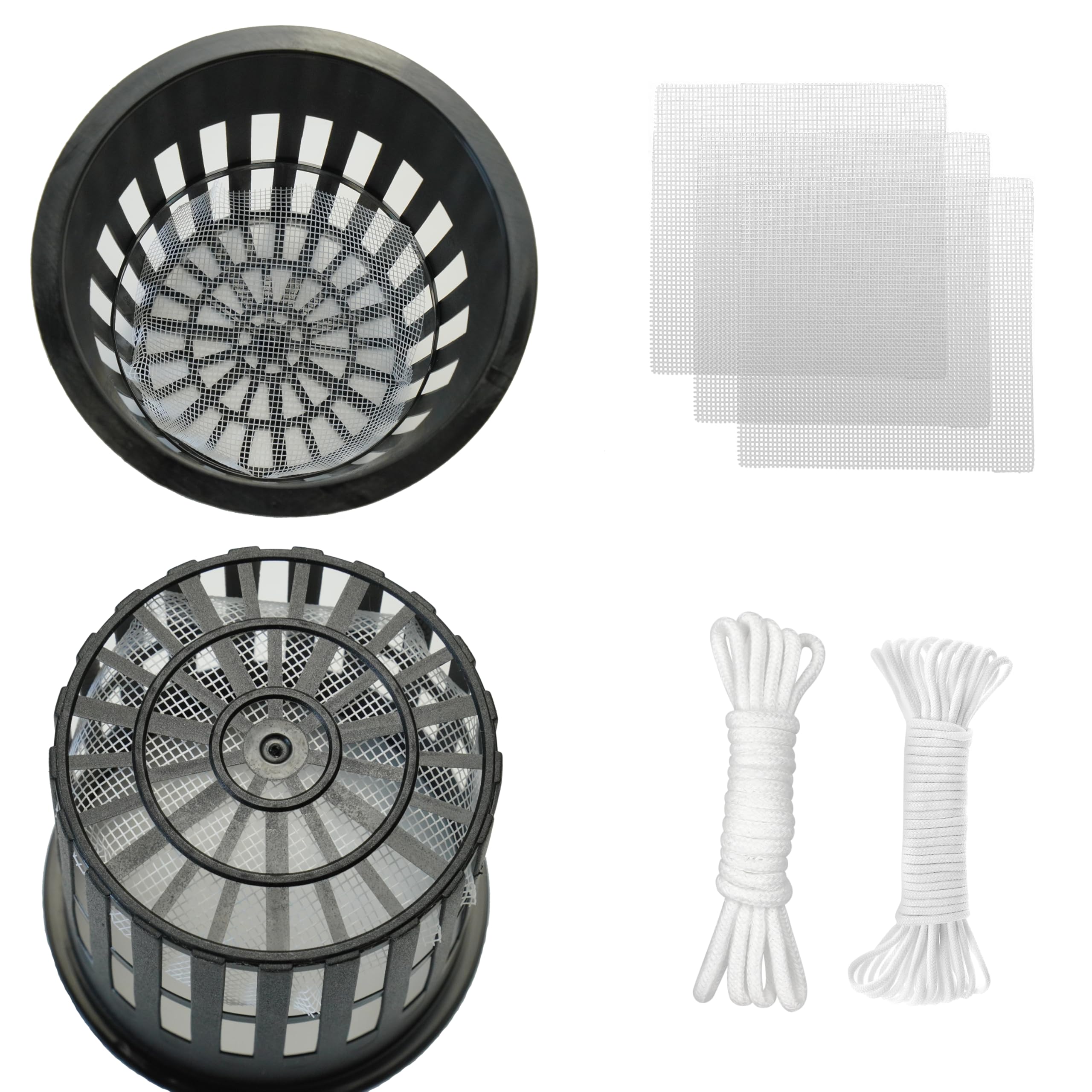 Amazon.com: ORIMERC 15 Pack 4 inch Net Cup Pots with Self-Watering Wick ...