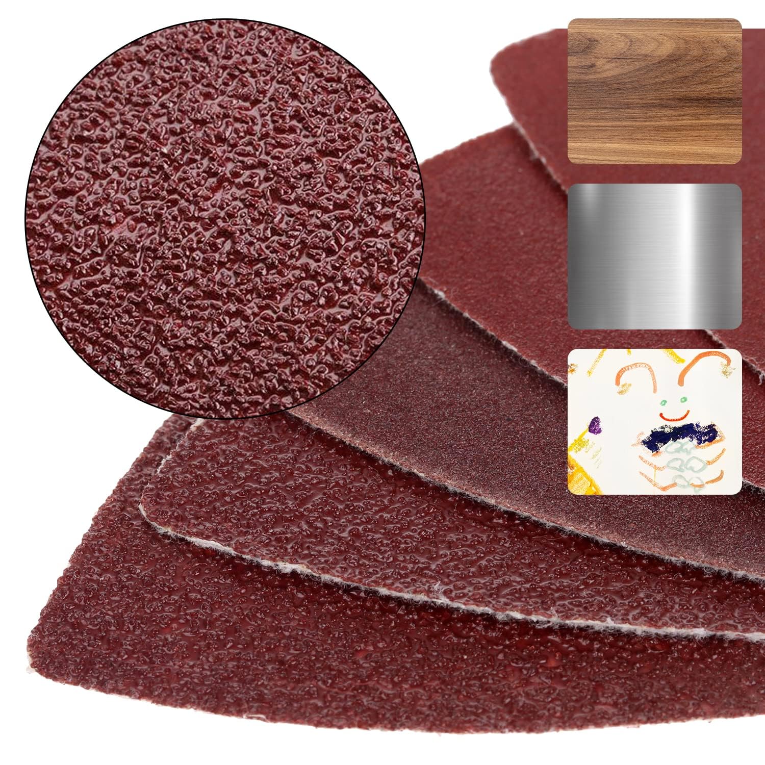 Snapklik.com : 200Pcs Finger Sanding Pads, Hook And Loop Finger ...