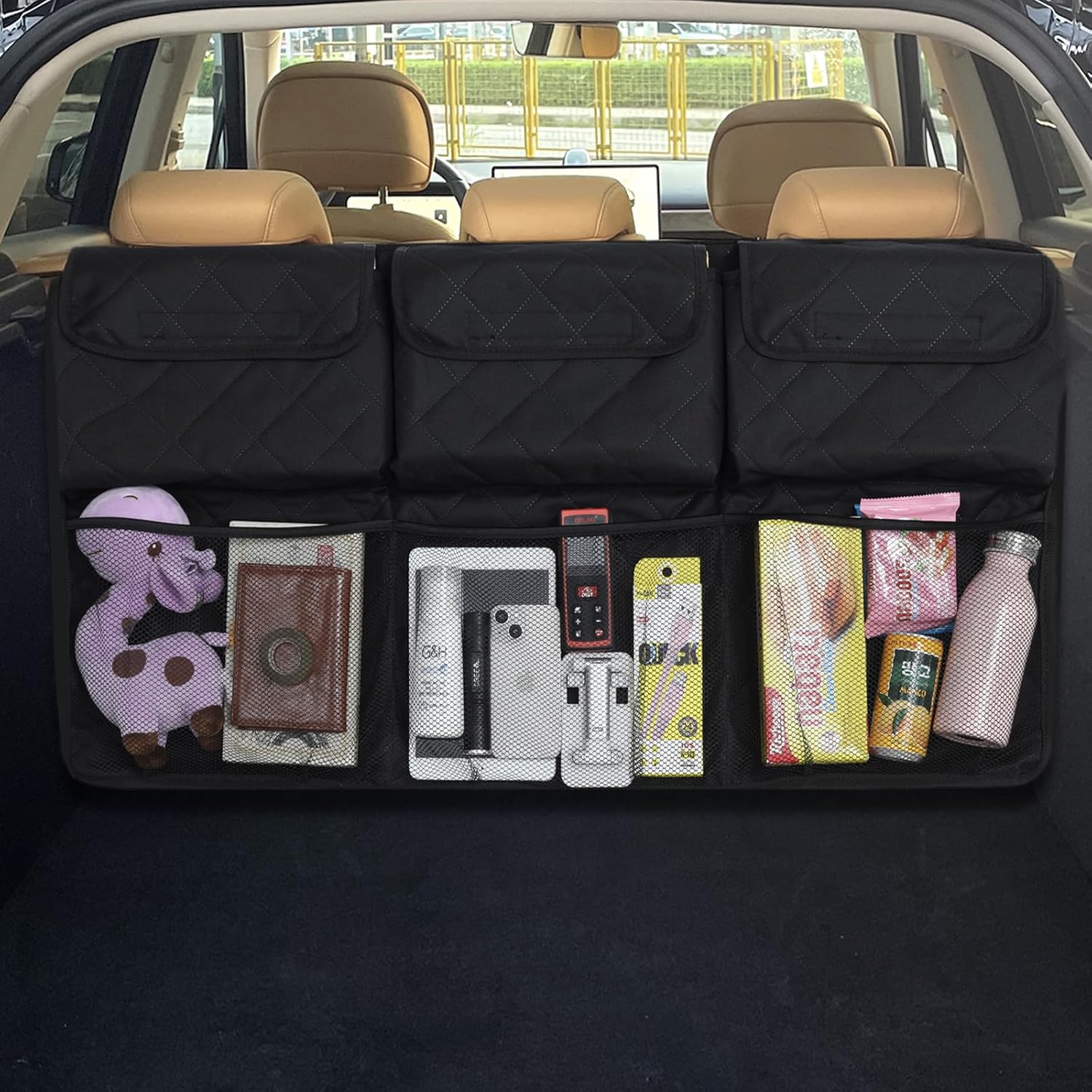 Amazon.com: AOKJOY Car Trunk Organizer Large Capacity Car Organizer SUV ...