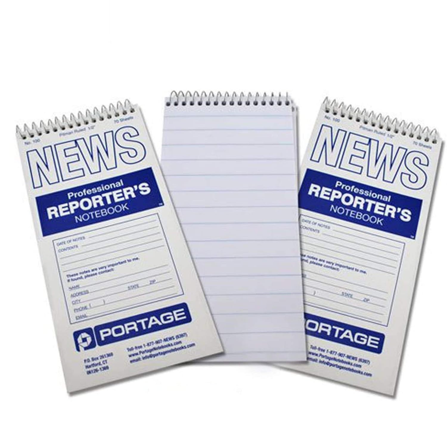 Amazon.com : Reporter’s Notebook – Spiral Notebook, Notepad, Writing ...