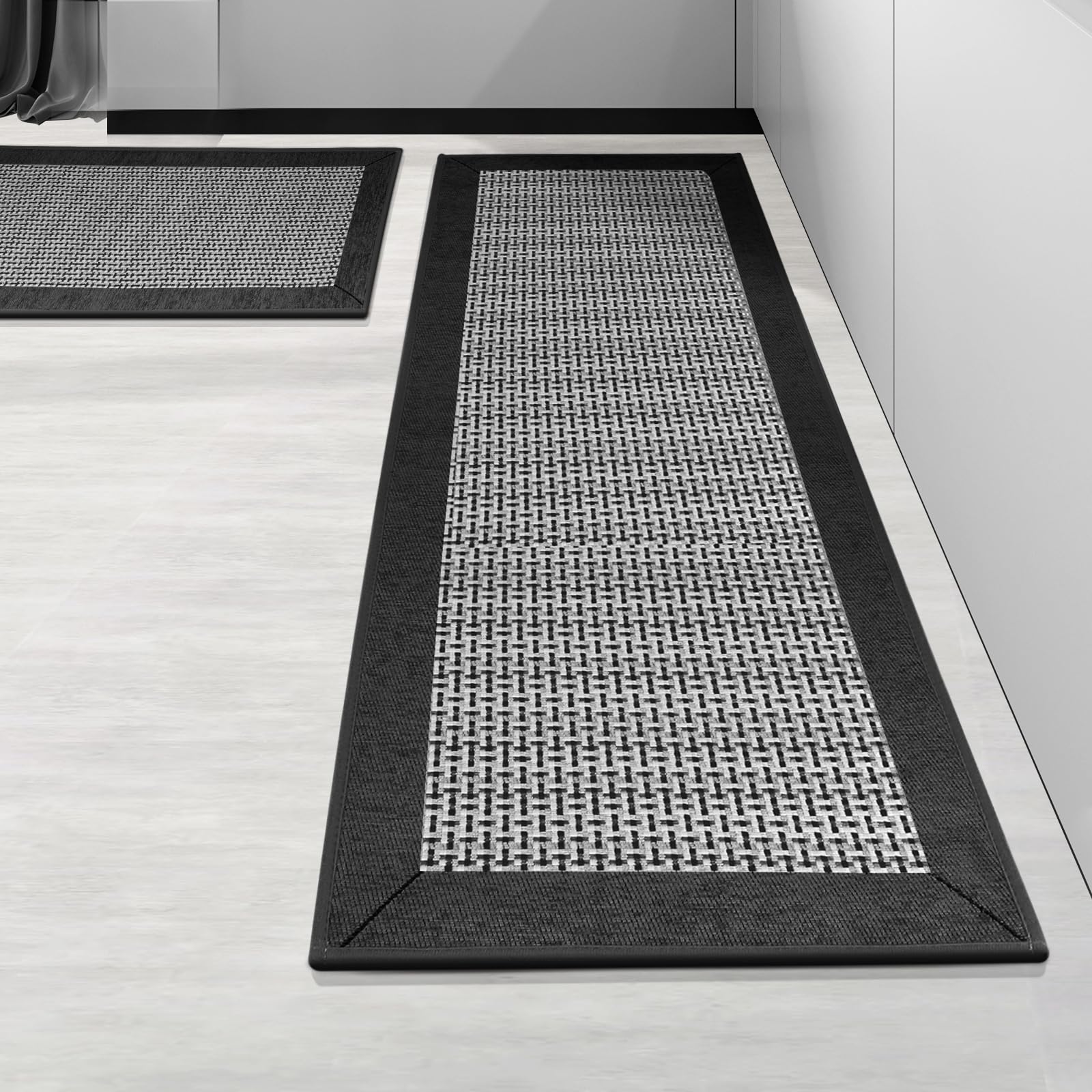 Lubardy 2 PCS Tapetes para Cocina 43x80+43x120cm Tapete Antifatiga ...