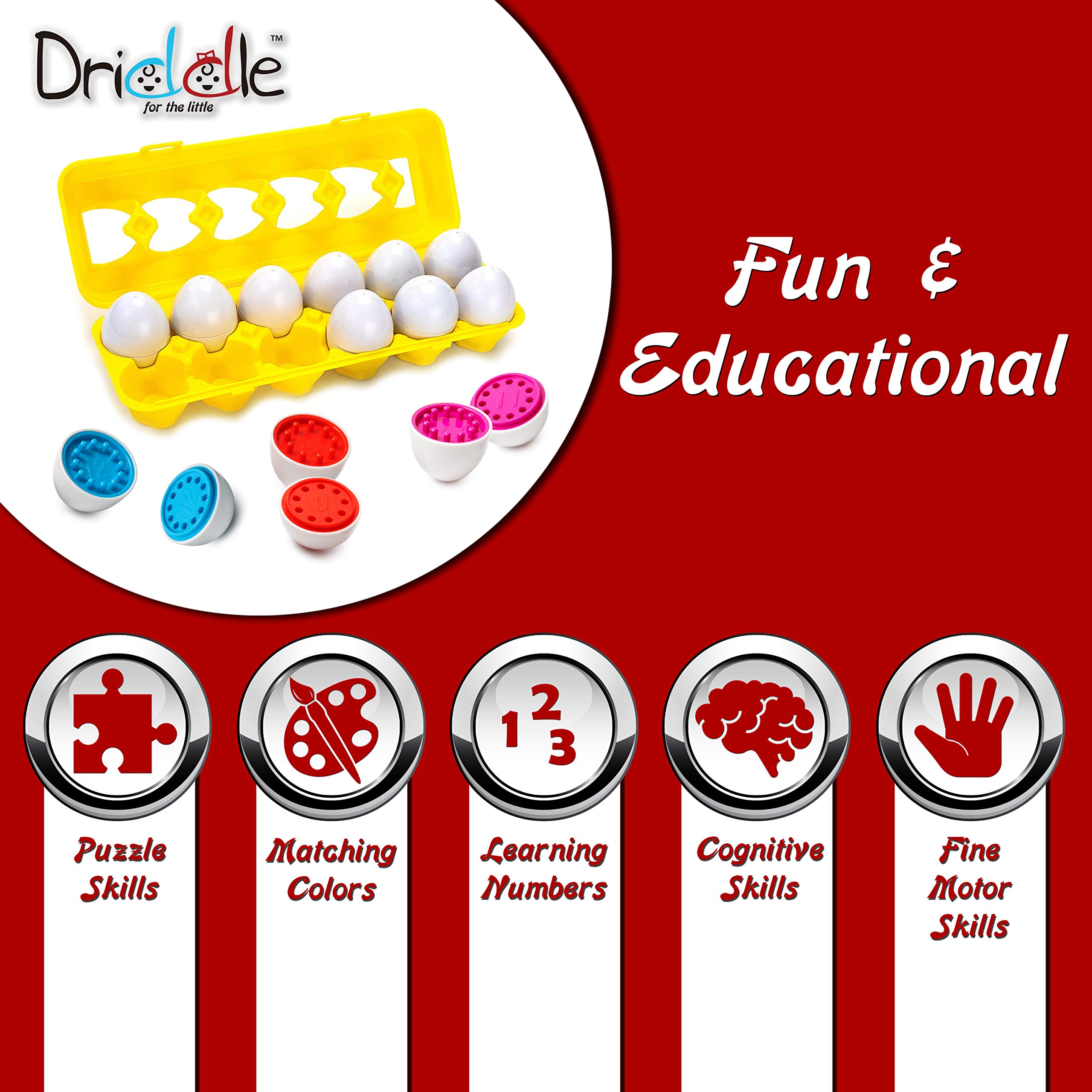 Buy Color & Number Matching Egg Toy - Number Sorting & Color ...