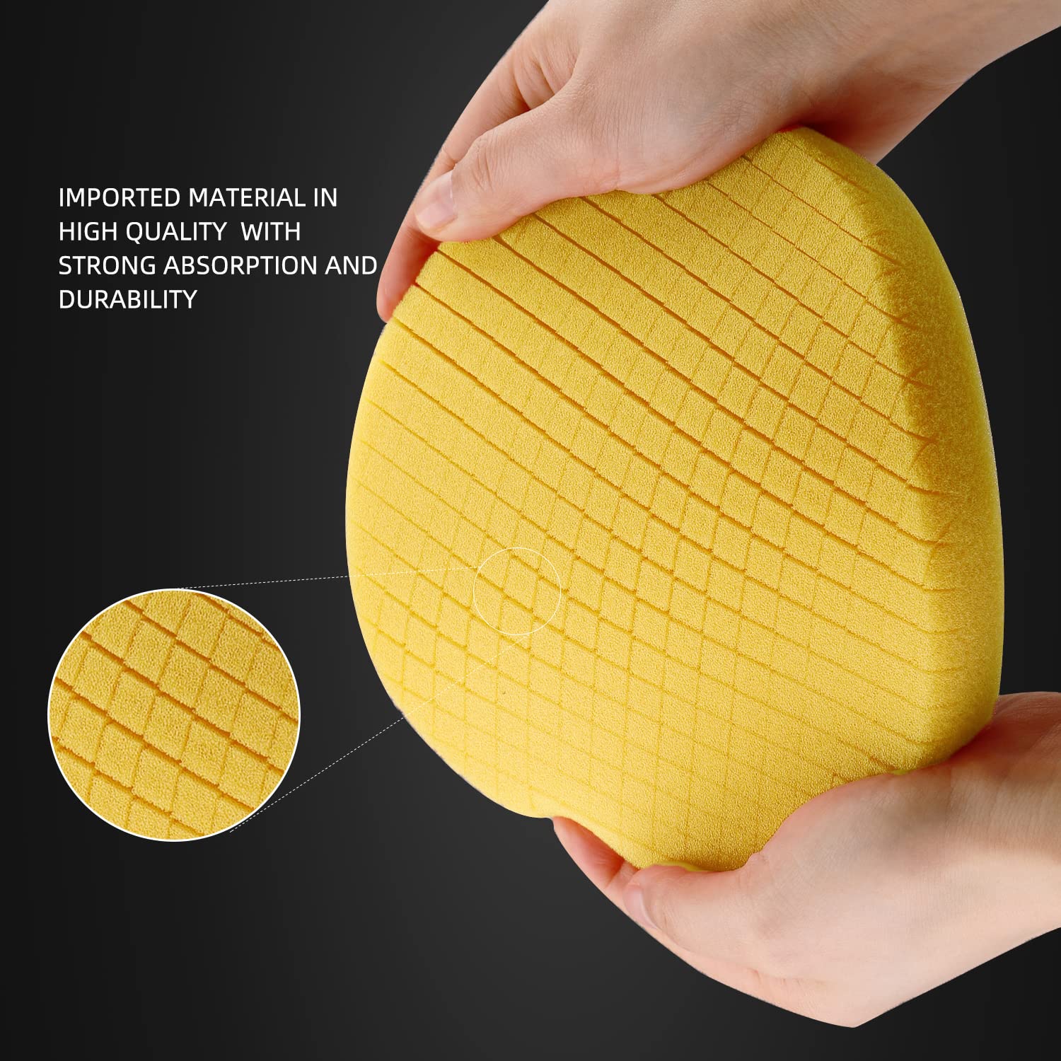 Snapklik.com : Yellow Medium Cut Pad, Buffing Polishing Pads, 3Pcs 6.5 ...