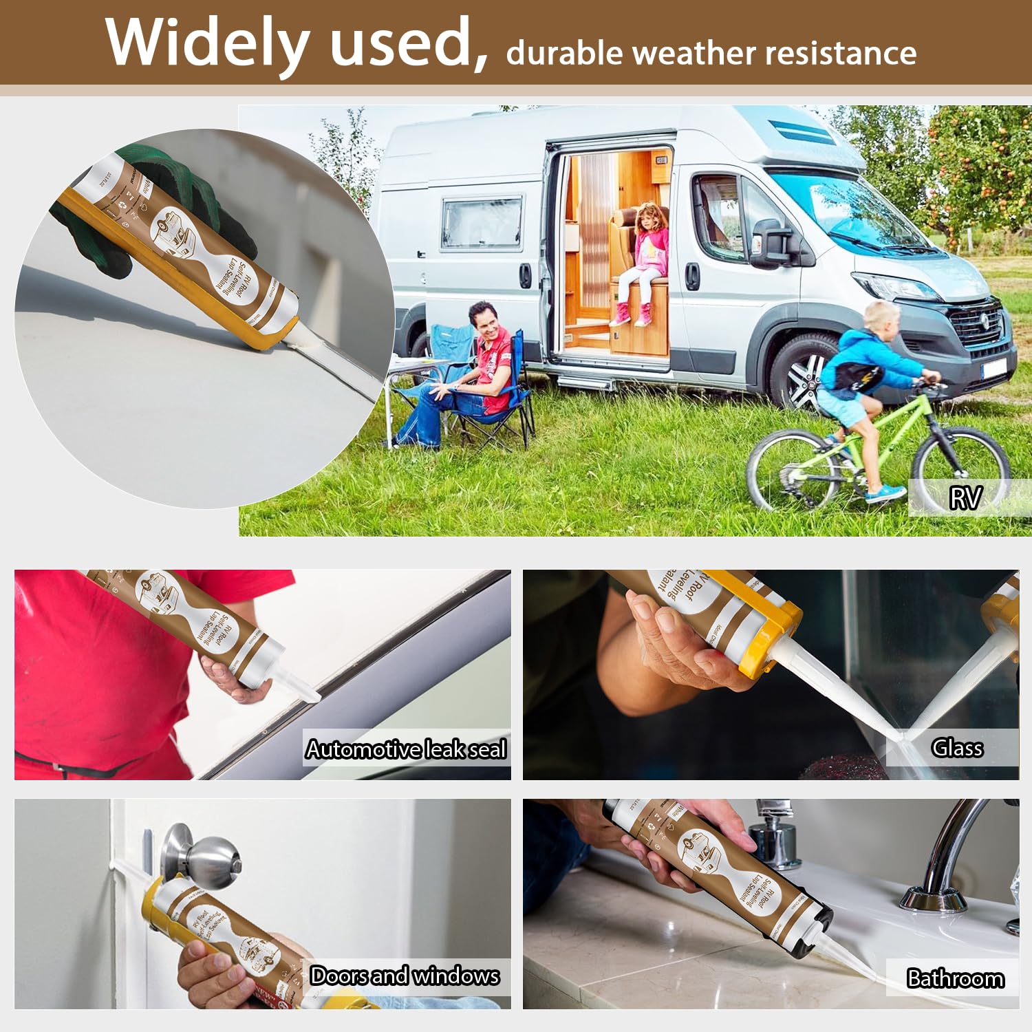 Snapklik.com : RV Roof Lap Sealant Self-Leveling, 8 Pack RV Roof ...