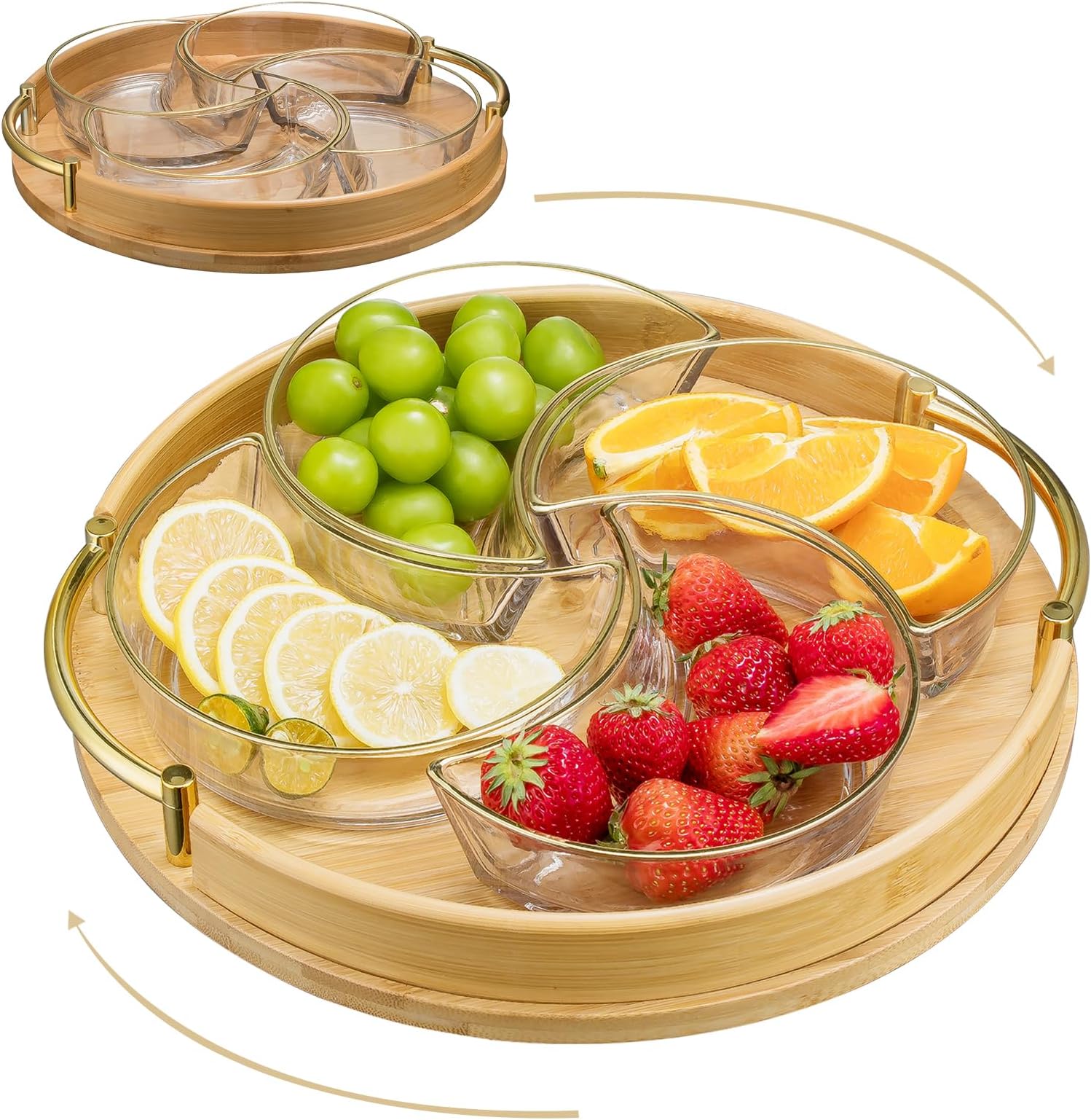 Amazon.com: Chip and Dip Serving Set, 13.5" Serving Platters and Trays ...