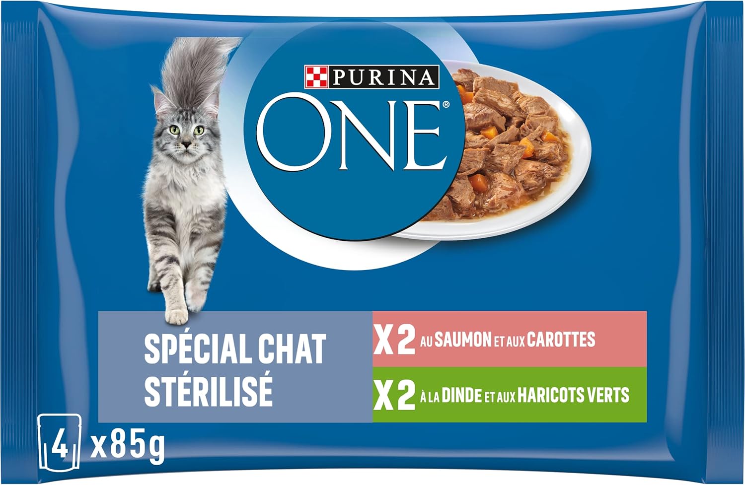 Purina One Special Sterilised Cats: Salmon and Turkey – 4 x 85 g ...