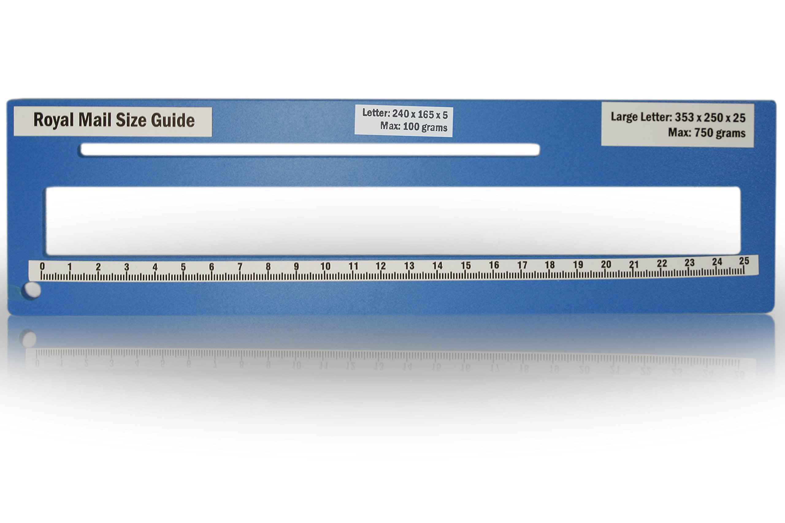 PPI Letter Size Guide Ruler Post Office Postal Price Postage. (Blue ...