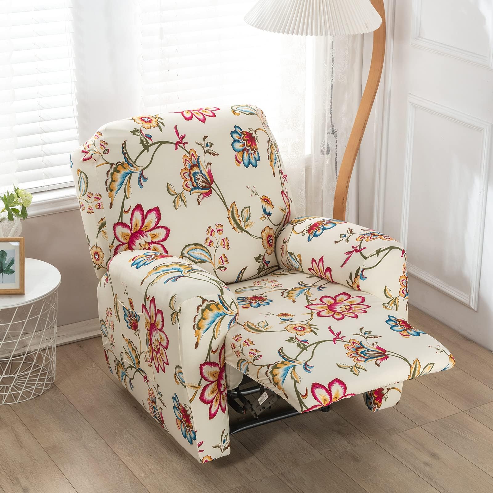 Amazon.com: Madison Stretch Jersey Recliner Slipcover, Large, Floral ...