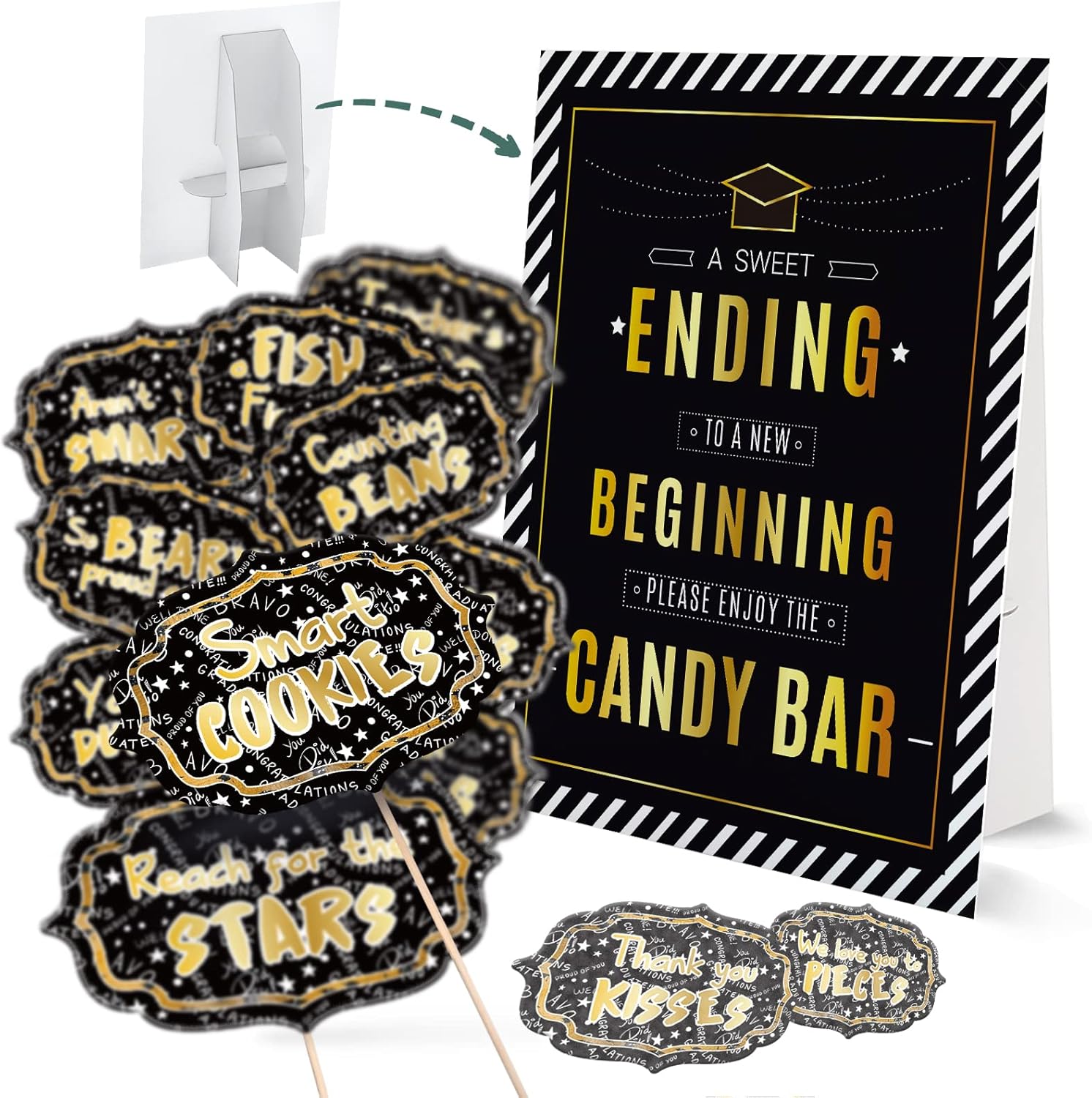 Amazon.com: Graduation Candy Buffet Labels, Graduation Candy Signs ...