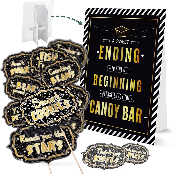 Amazon.com: Graduation Candy Buffet Labels, Graduation Candy Signs ...