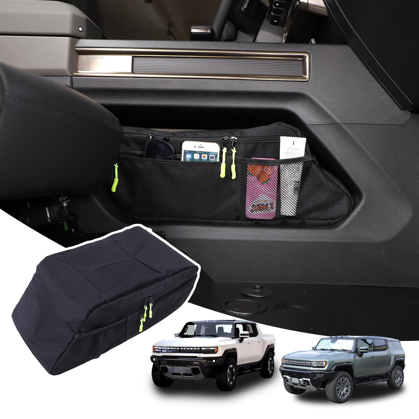 Amazon.com: for Hummer EV Accessories Center Console Organizer Storage ...