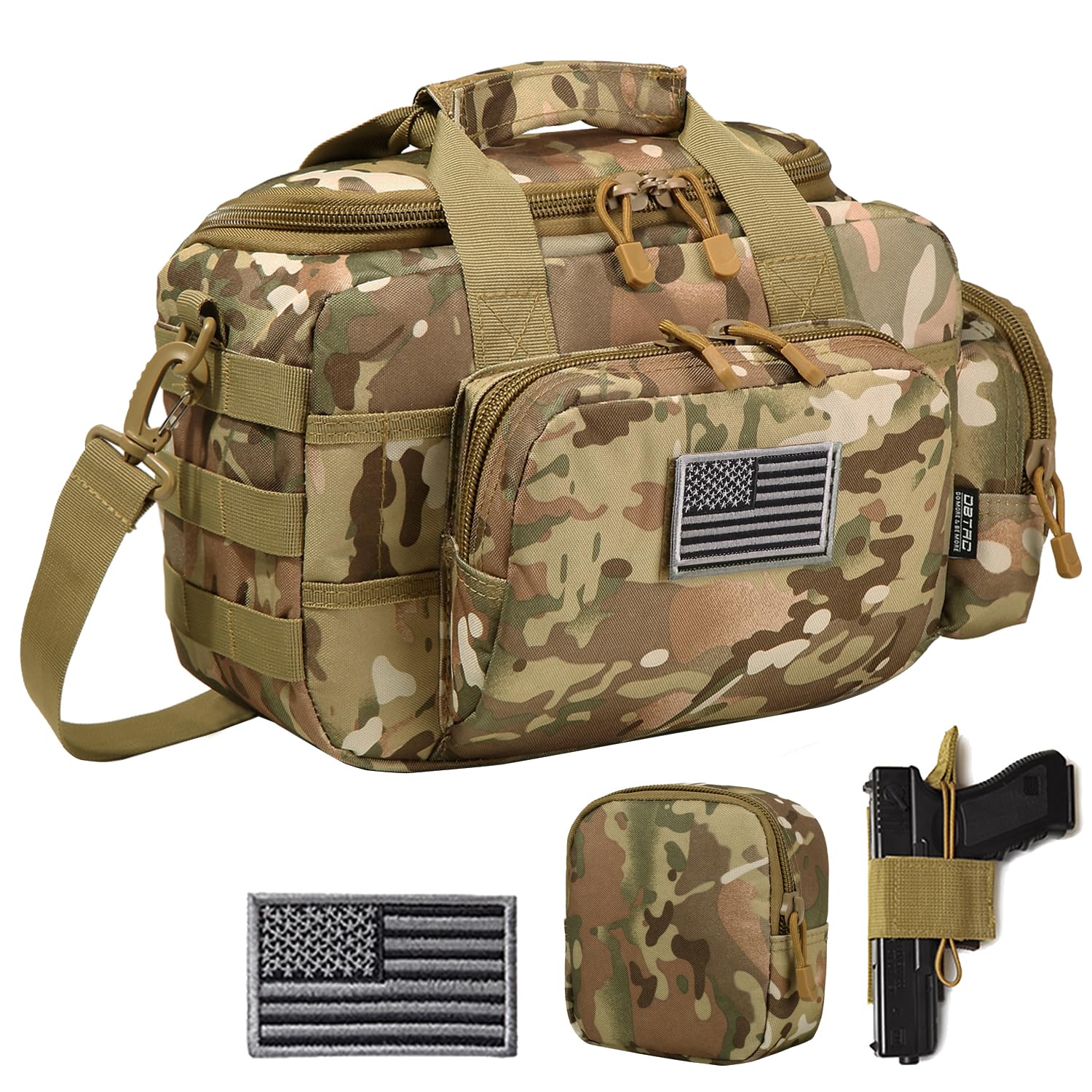 Snapklik.com : DBTAC Gun Range Bag Small Tactical 2x Pistol Shooting ...
