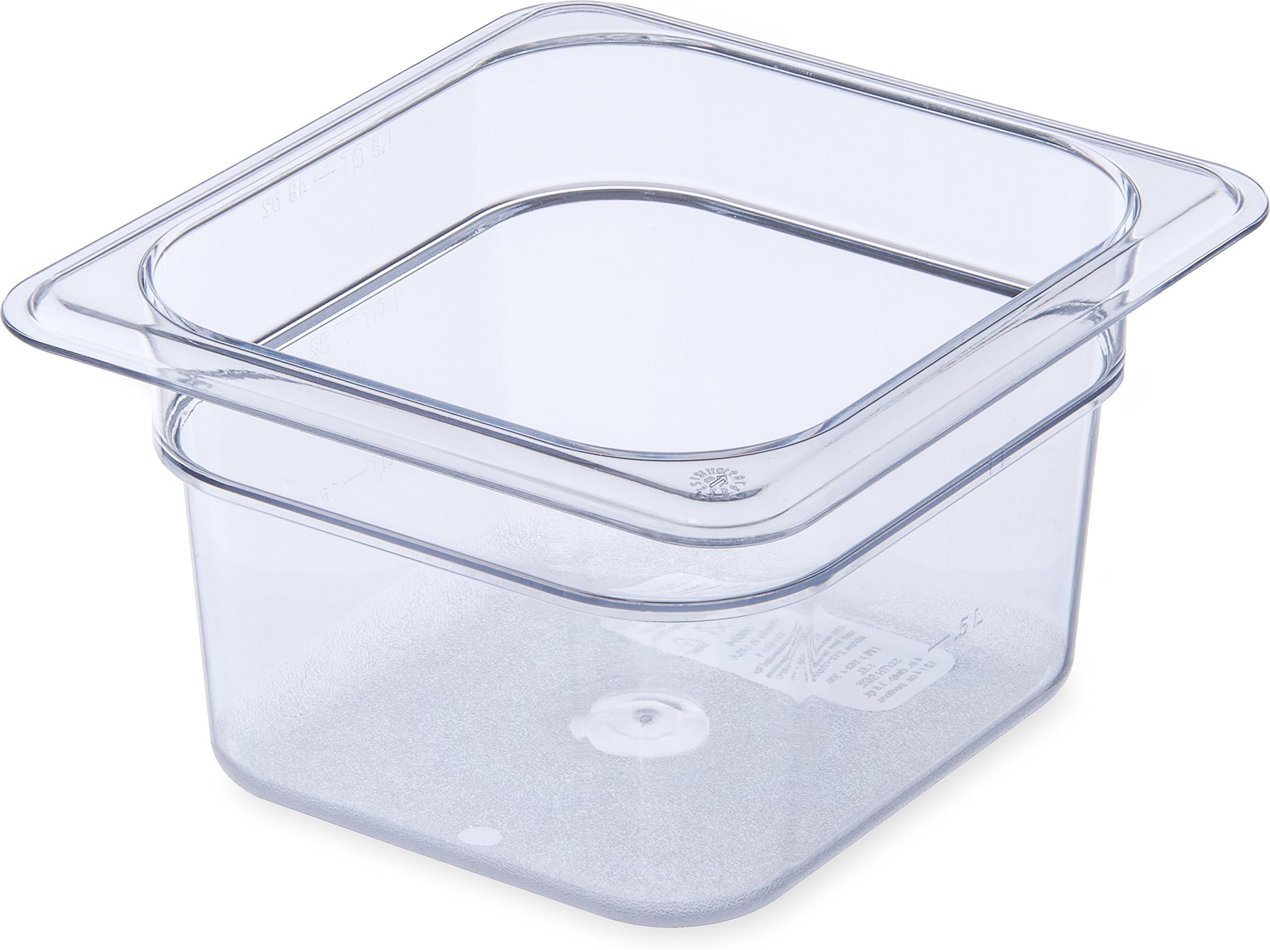 Amazon.com: Cambro Camwear Food Pan, Plastic, 1/6 Size, 4'' Deep ...