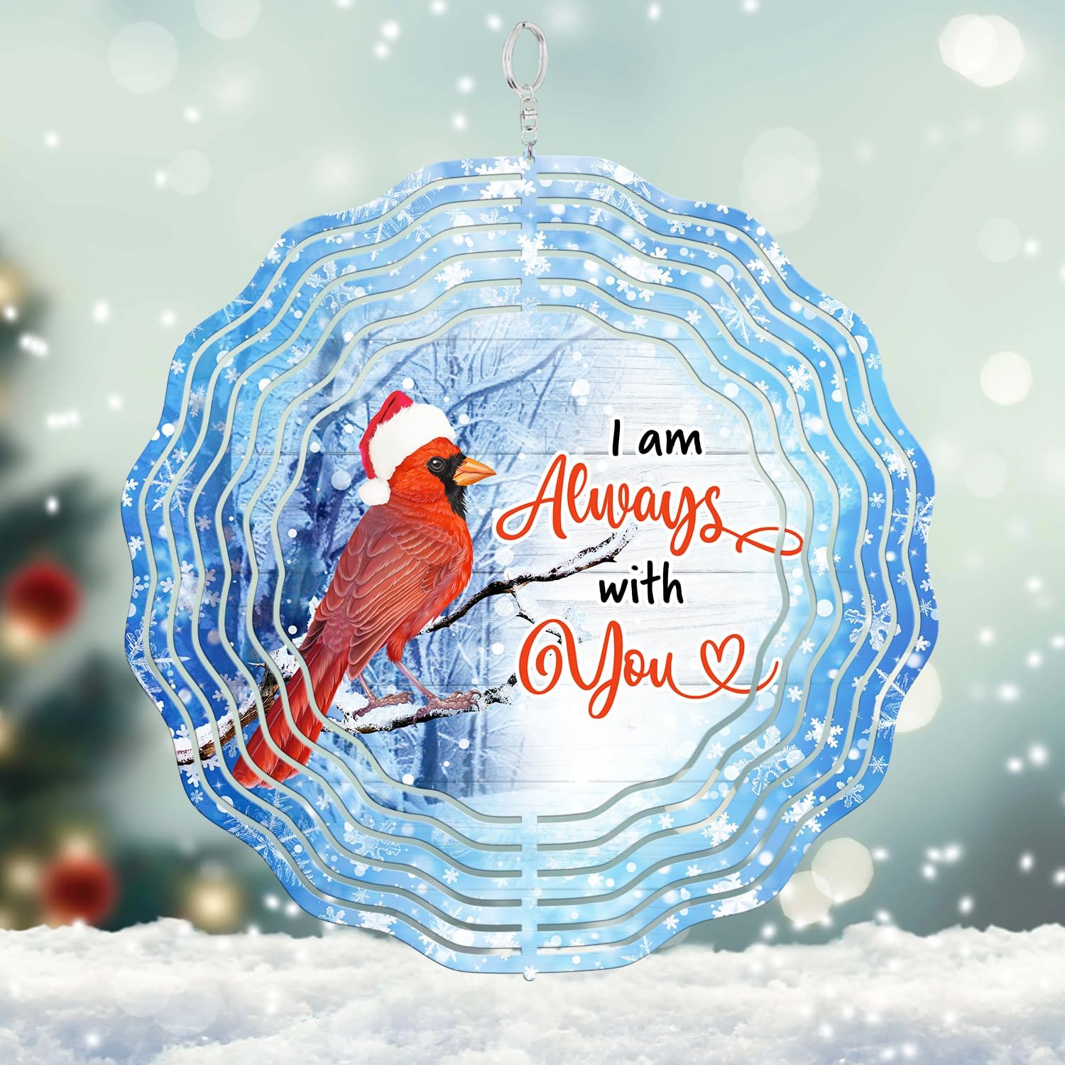 Amazon.com: Memorial Christmas Cardinal Wind Spinner, Red Cardinal Bird ...