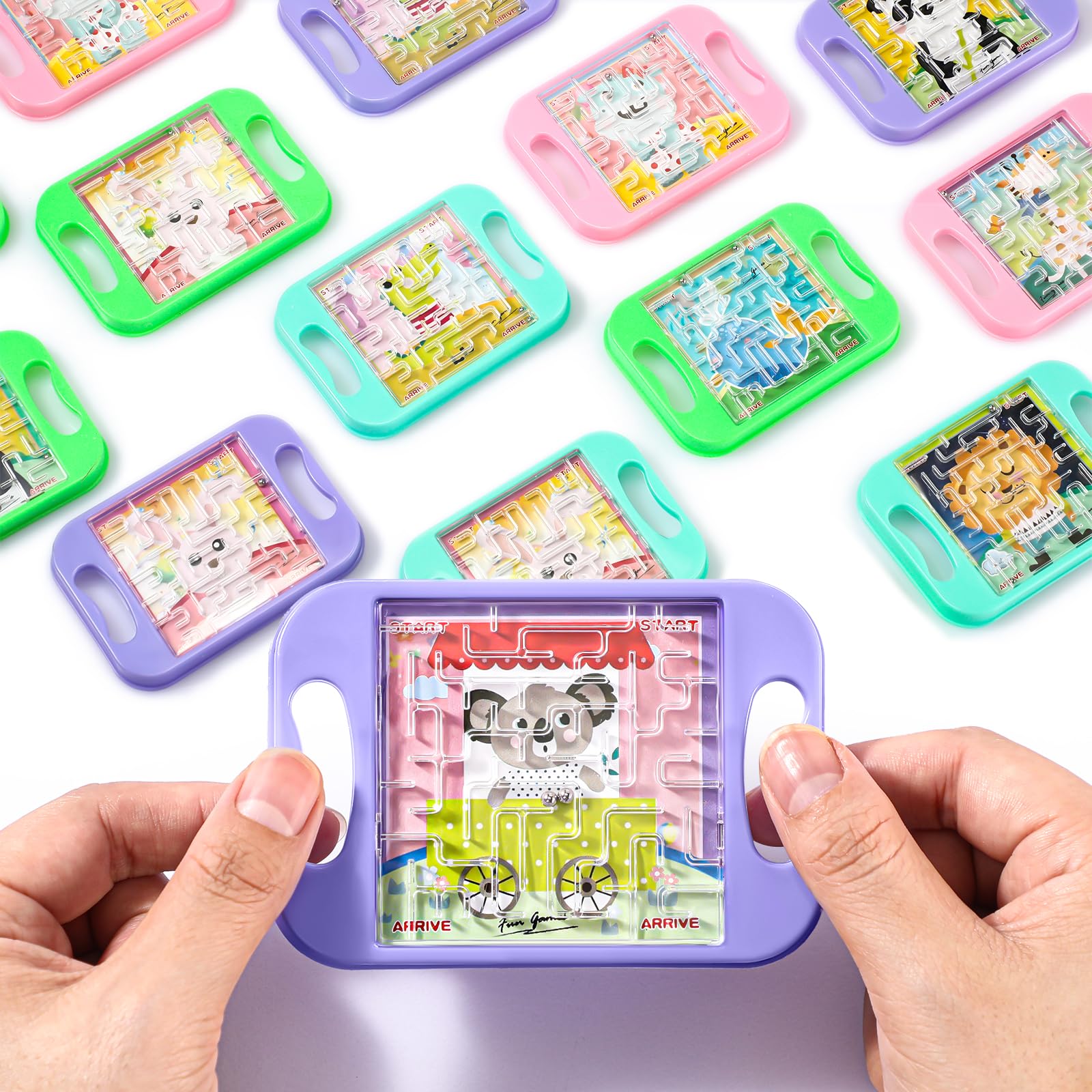Amazon.com: JellyArch 36 Pcs Mini Maze Puzzle Bulk for Kids Party ...