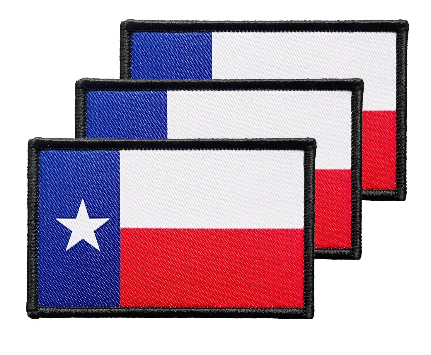 Amazon.com: 3Pcs Texas Flag Patch 2x3 Inch, Hook Loop Tactical ...