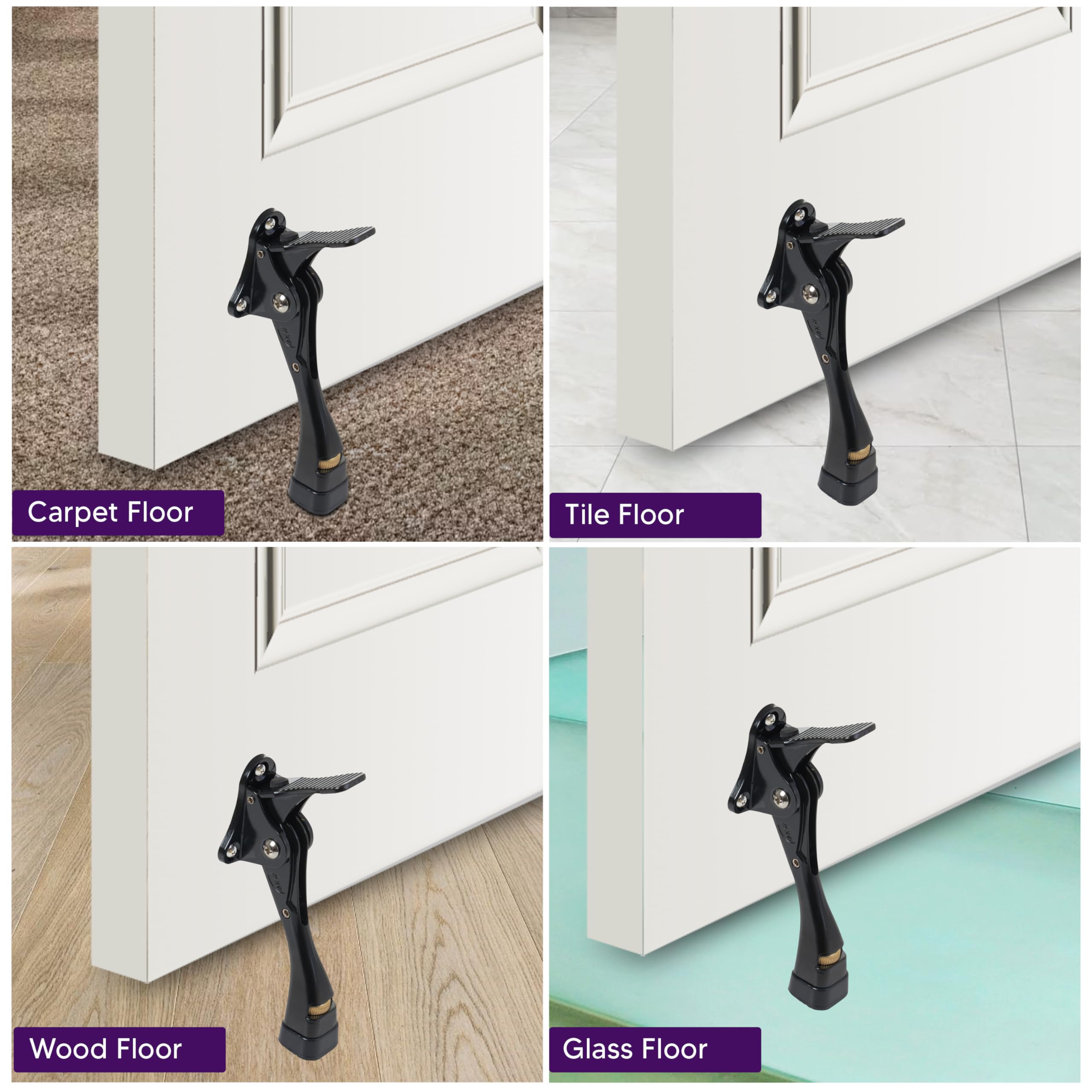 Snapklik.com : HOME&I Easy Pedal Kick Down Door Stop Stopper Easy Step ...