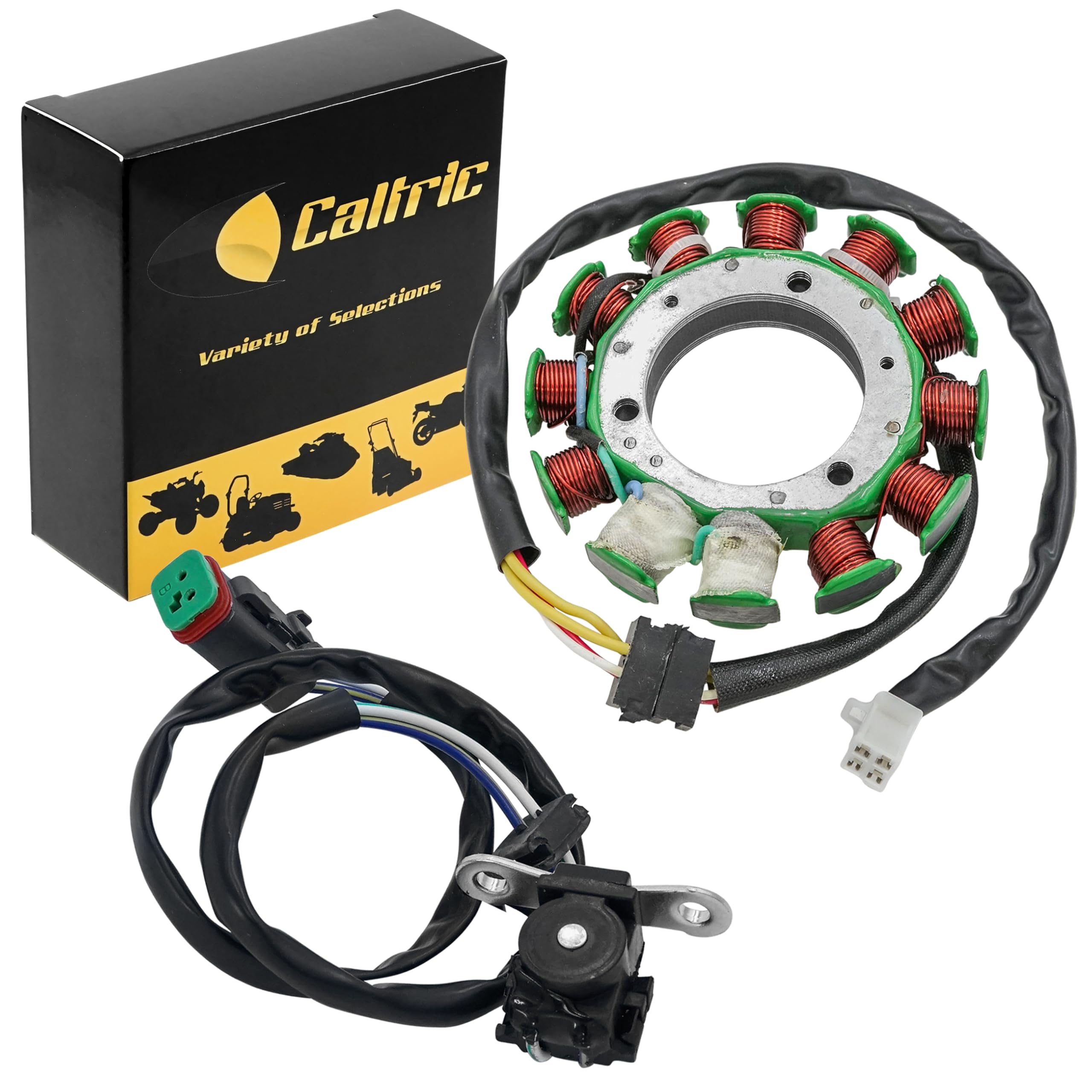 Amazon.com: Caltric Stator and Pickup Coil Bombardier Compatible With ...