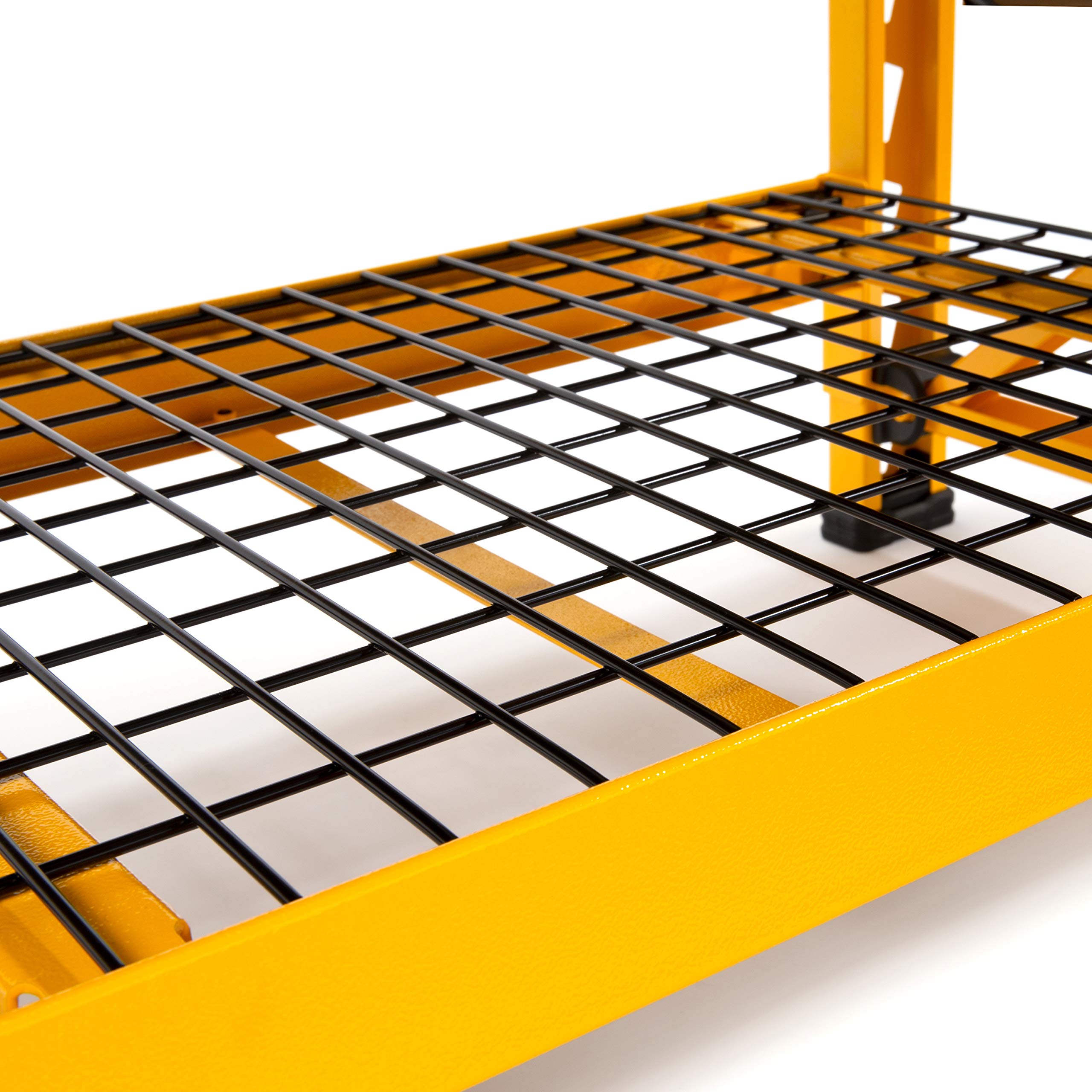 Dewalt Garage Bench with Wire Grid Storage Shelf, Rip-Resistant Foam ...