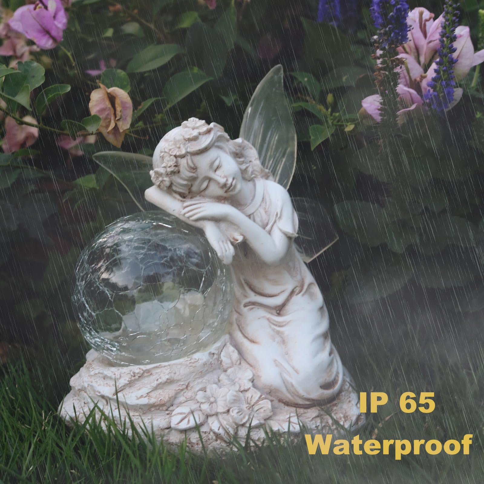 Garden Angel With Gazing Ball