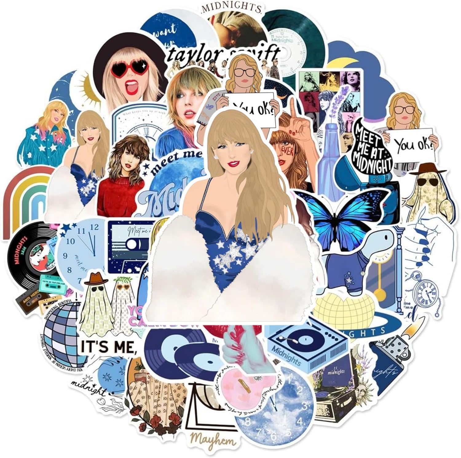 Amazon.com: Music Singer 52PCS Stickers, Albums Sticker Merchandise ...