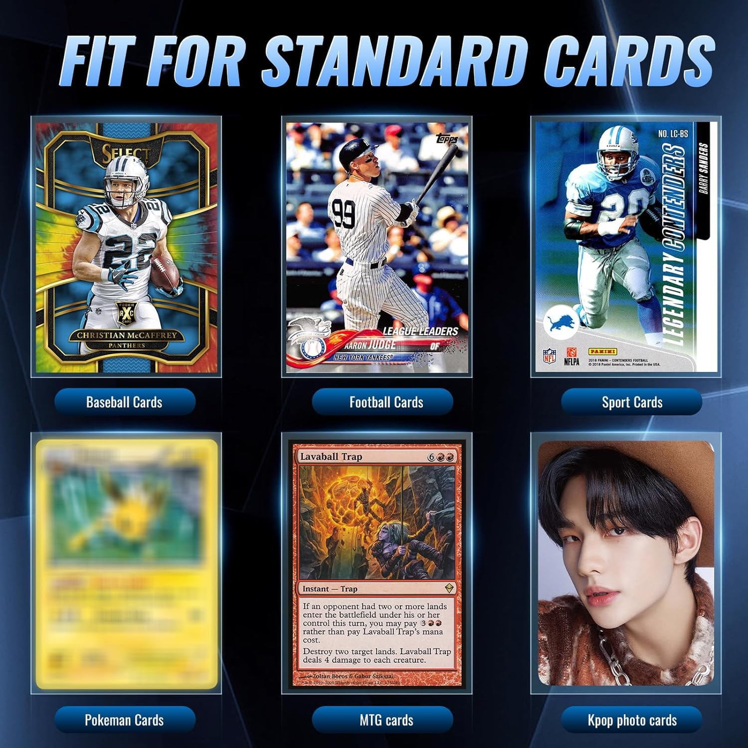 Penny Sleeves For Trading Cards 600 Clear Baseball Card Sleeves ...