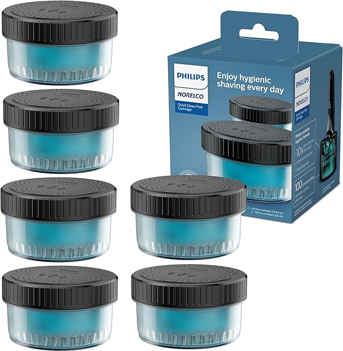 Amazon.com: Philips Norelco Quick Clean Pod Cartridge, Lubricates ...